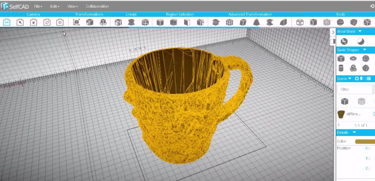 Modeling a Mug in SelfCAD : 3 Steps - Instructables