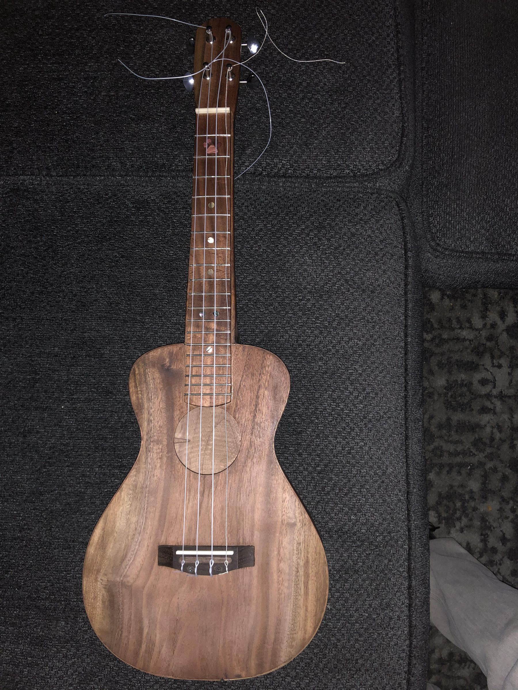 Solid Walnut Ukulele From Walnut Tree Using CNC/ Laser Cutter : 14 ...