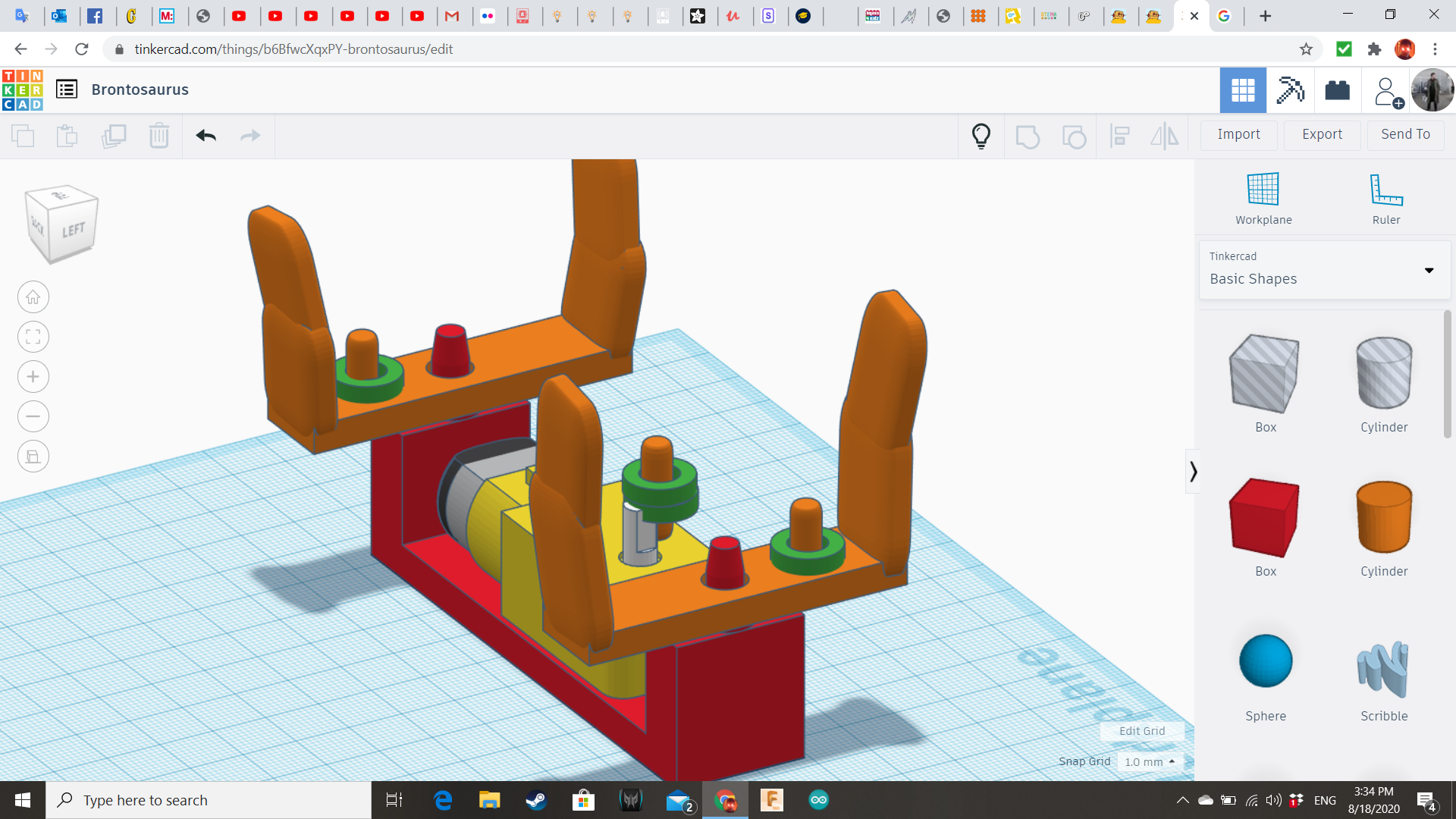 Tinkercad Robotics for School: Create TWO Walking Machines! : 27 Steps ...