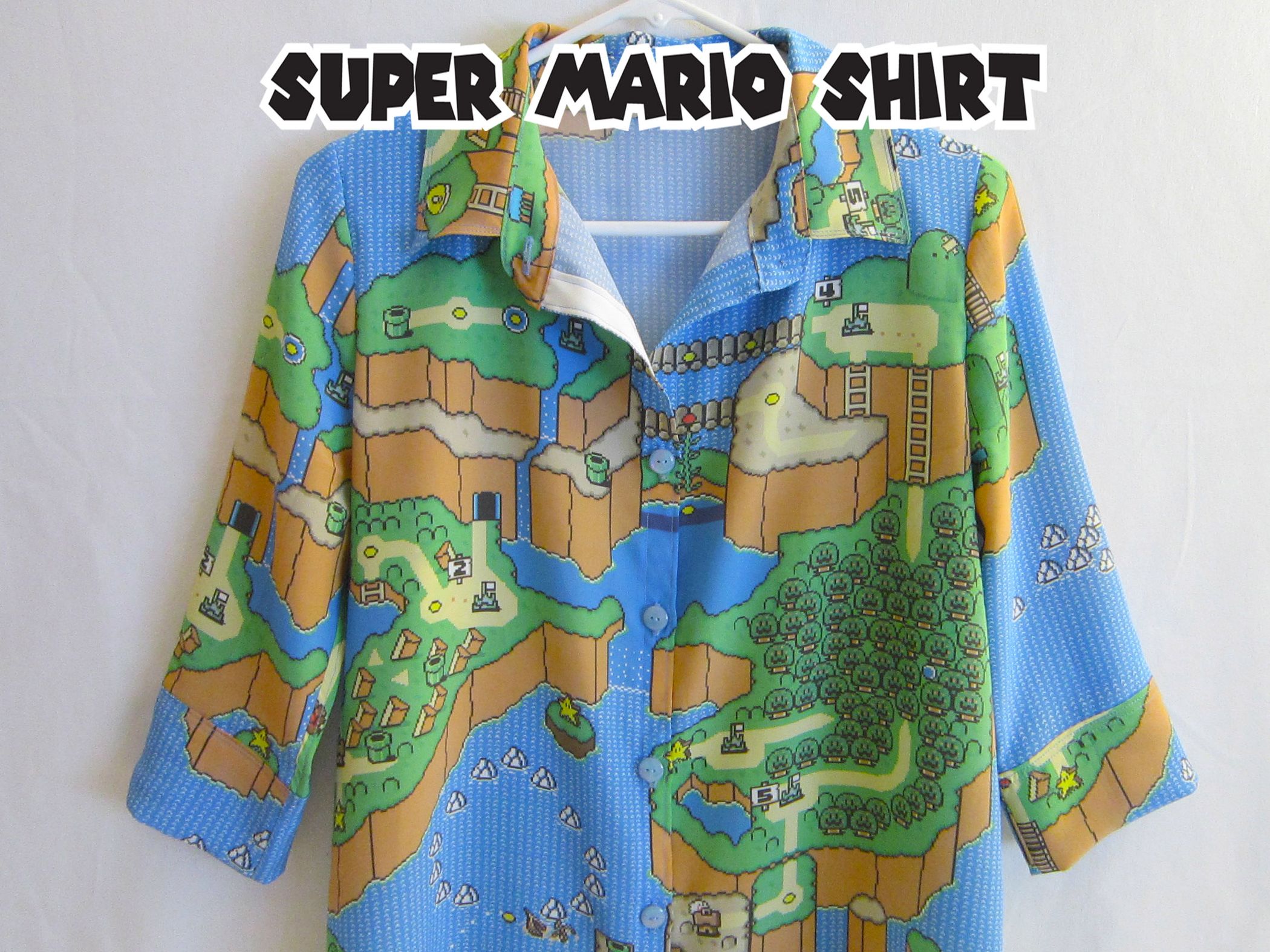 Super Mario Button Up Shirt : 13 Steps (with Pictures) - Instructables