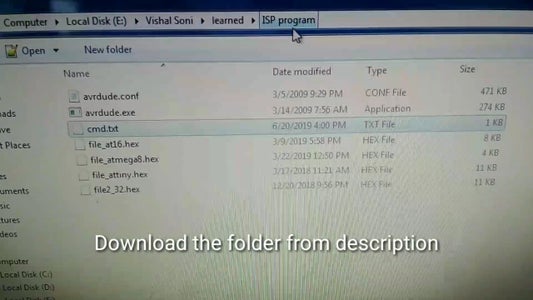 Arduino As Isp Burn Hex File In Avr Fuse In Avr Arduino As