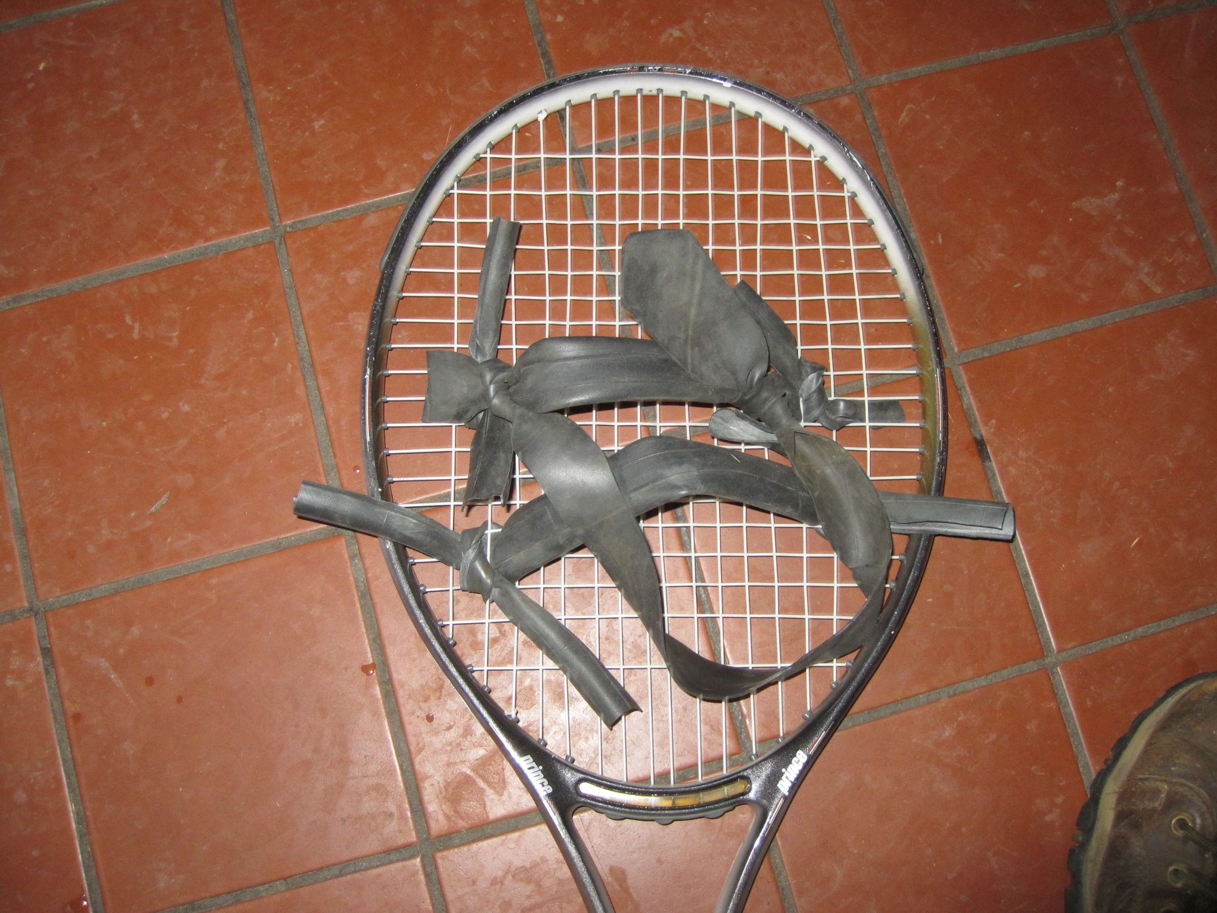 Snow Shoes From 2 Tennis Rackets and Bicycle Inner Tubes - Instructables
