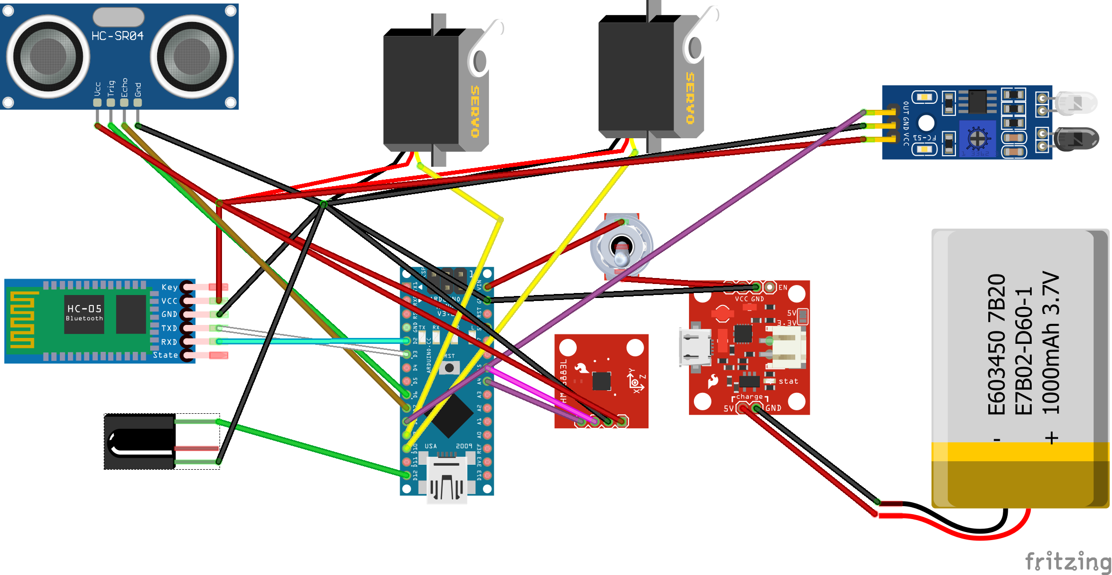 Autocharge SG90 Nano Robot : 7 Steps - Instructables