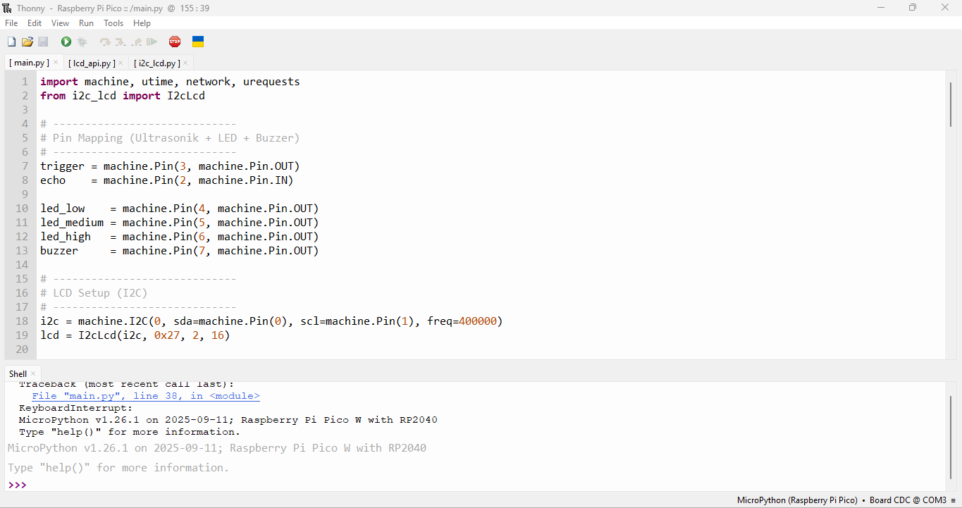 WATER LEVEL (INTERNAL TEMPERATURE AND MOTION SENSOR) : 7 Steps ...