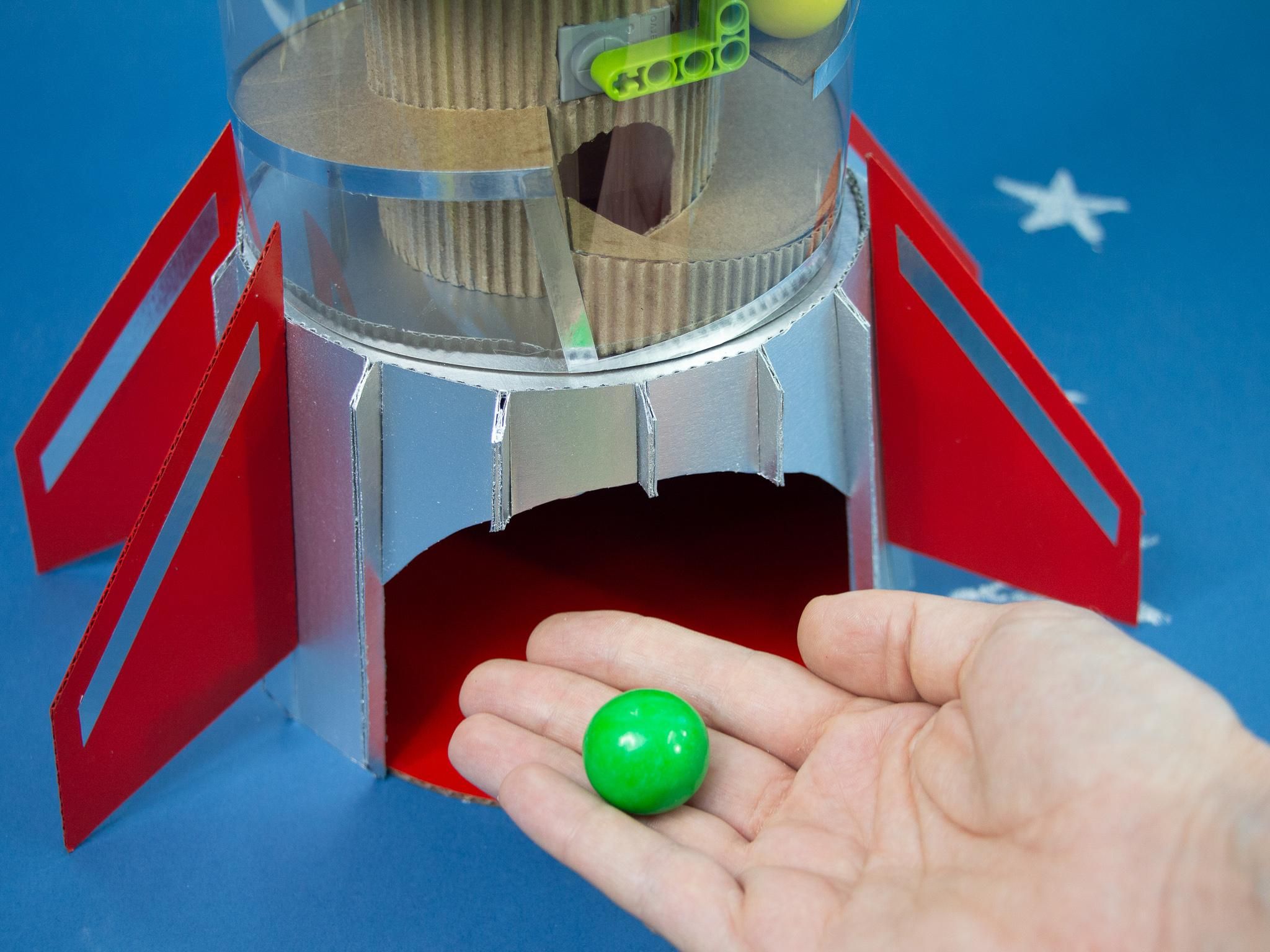Hands-Free Cardboard Gumball Machine : 18 Steps (with Pictures ...