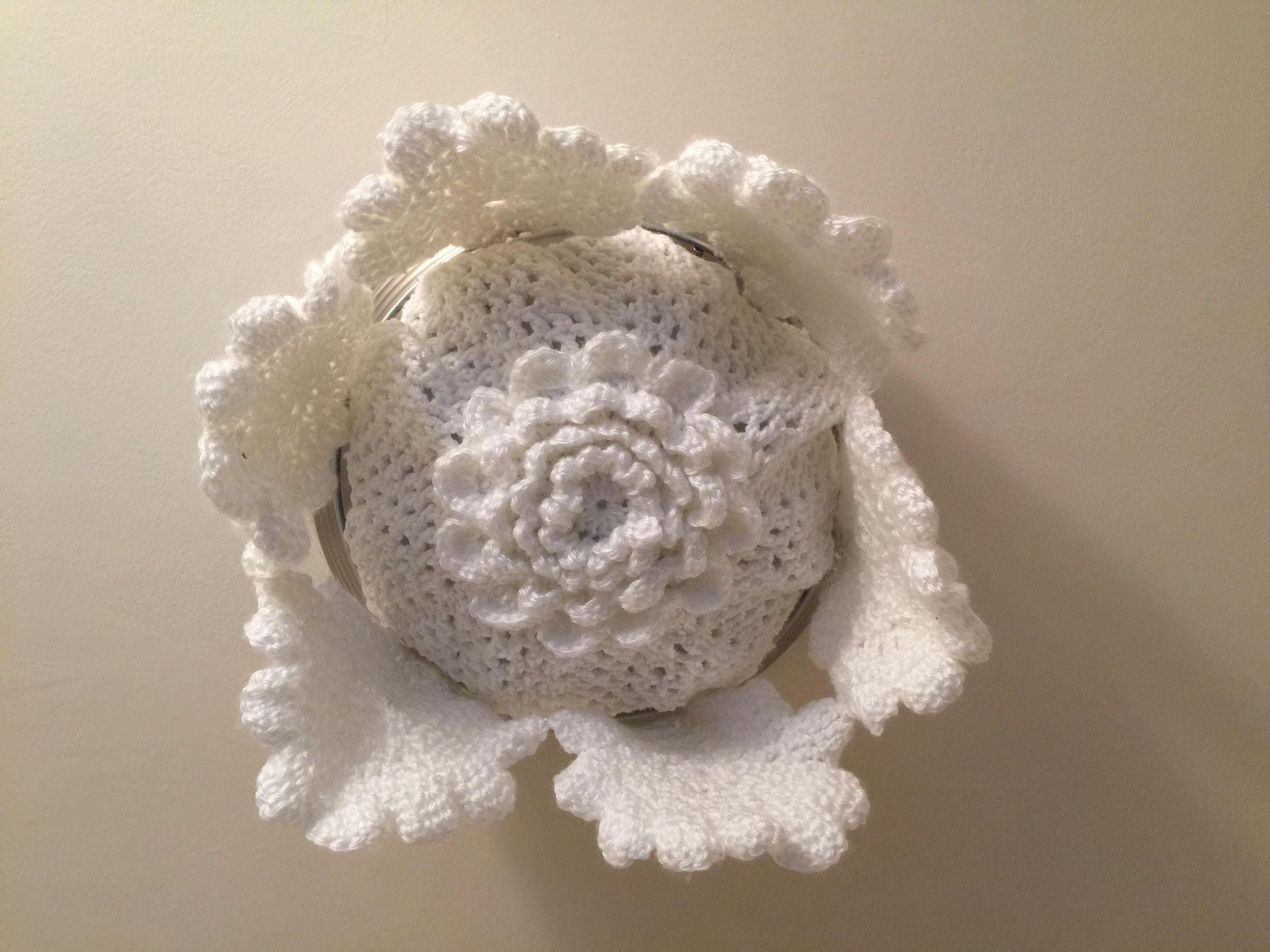 Boho Crochet Ceiling Light Globe Cover : 4 Steps (with Pictures ...