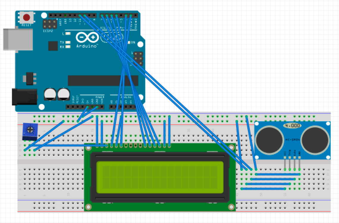 How to Make an Ultrasonic Range Finder Using an LCD and Arduino : 4 ...