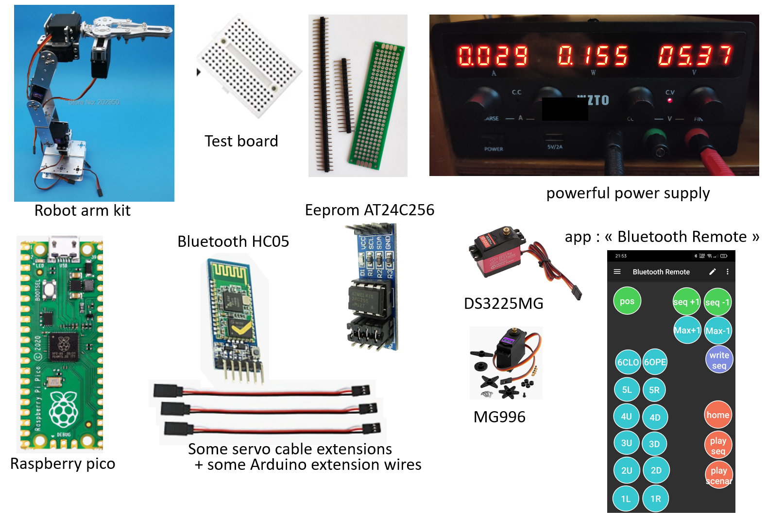 Automation of an Articulated Arm With Raspberry Pico : 6 Steps (with ...
