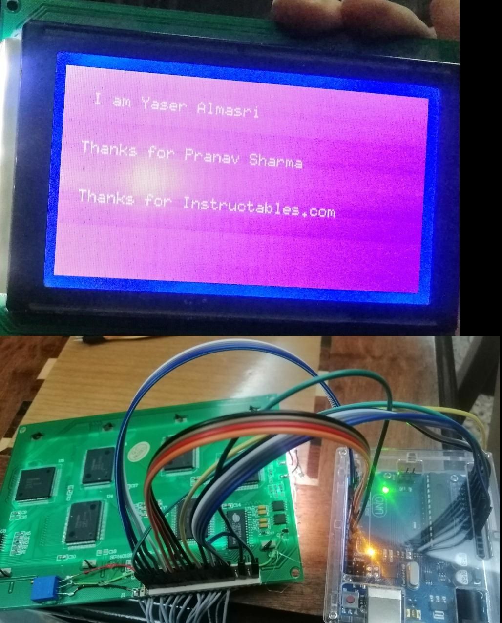 Arduino With T6963c 240x128 Graphic LCD Tutorial : 4 Steps - Instructables