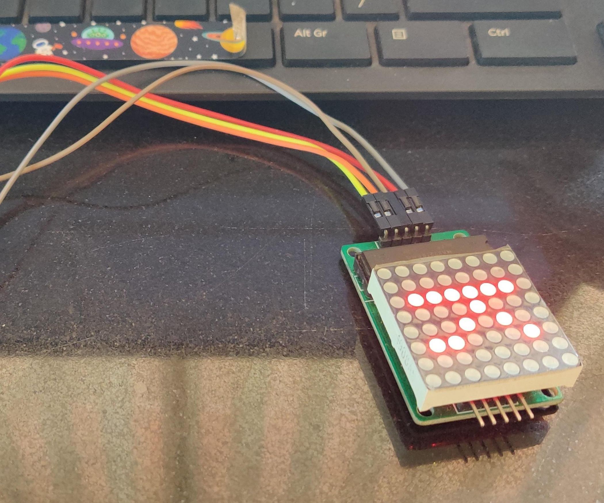 Display Desired Alphabet on the MAX7219 8x8 LED Dot Matrix - Instructables
