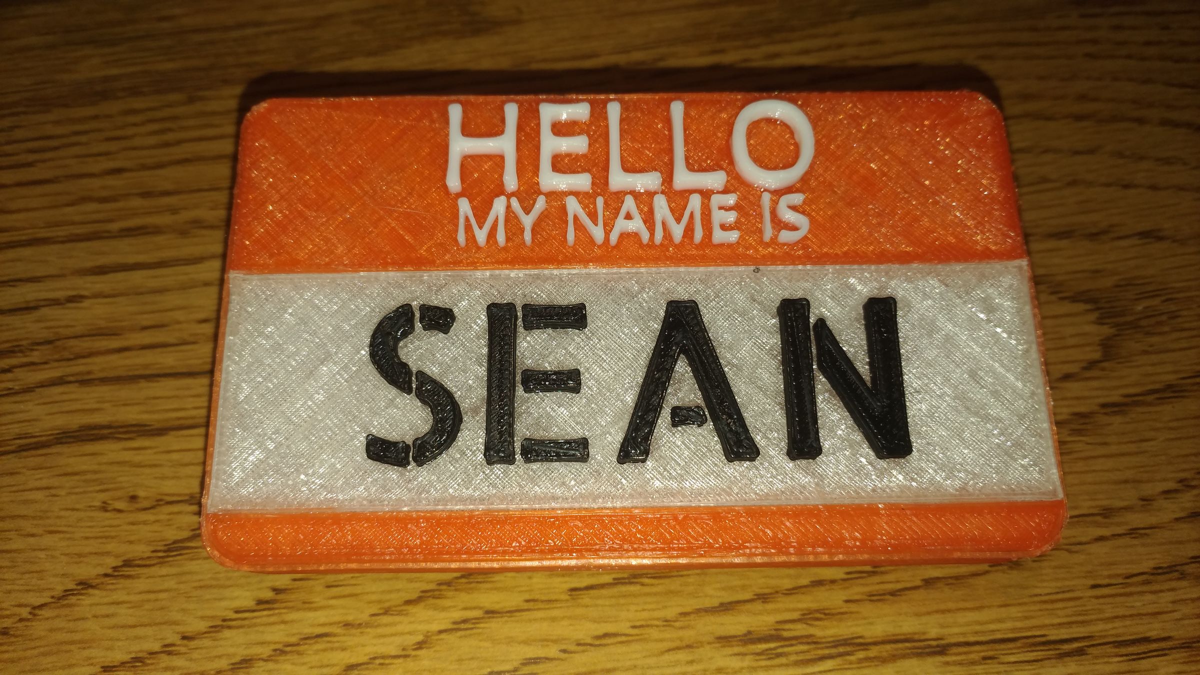3D Printed Flahing LED Name Tag - Get Your Name in Lights! : 4 Steps ...