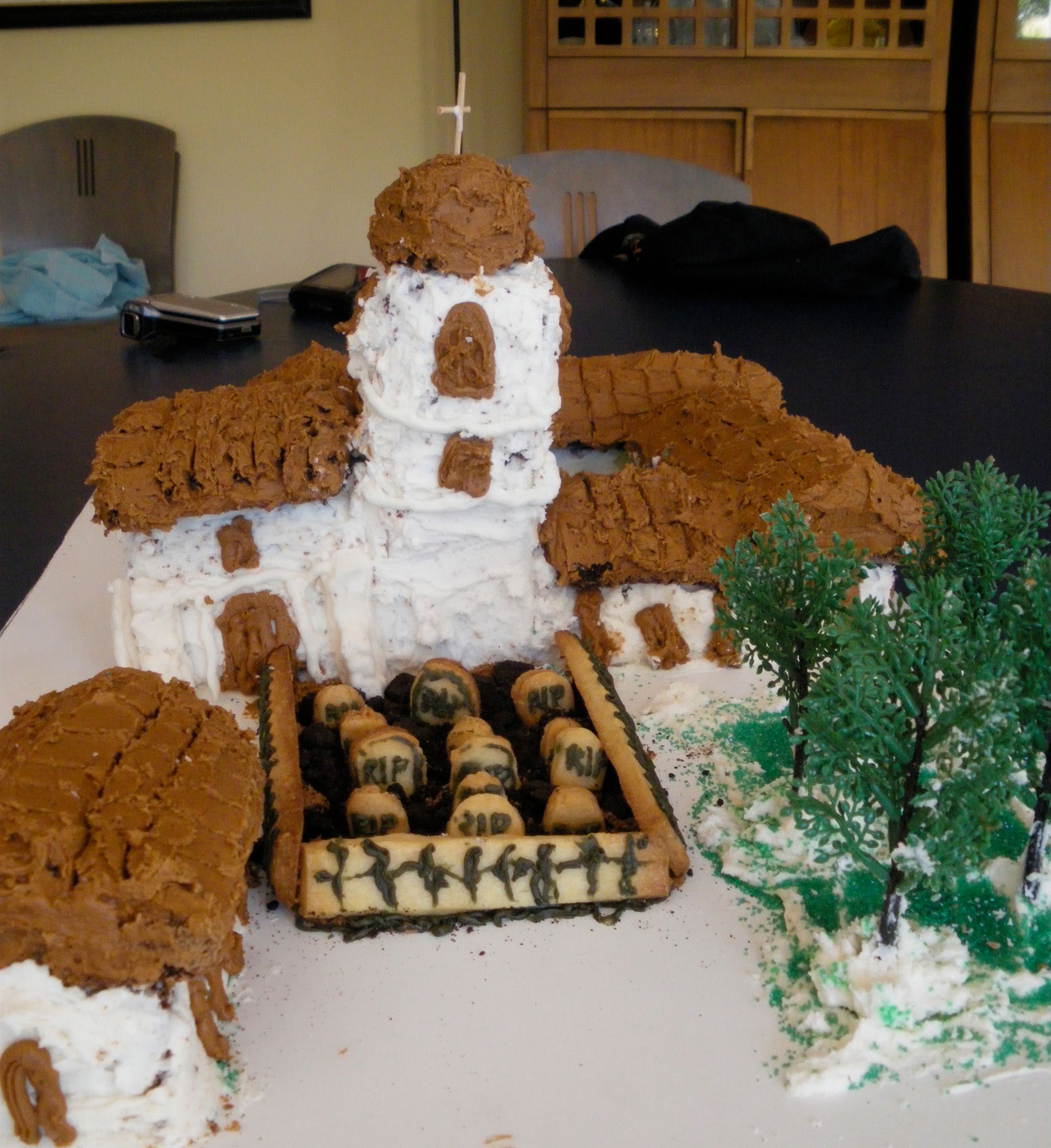 Cake Construction - Mission Santa Cruz, Mt. McKinley & Stone Quarry : 4 ...