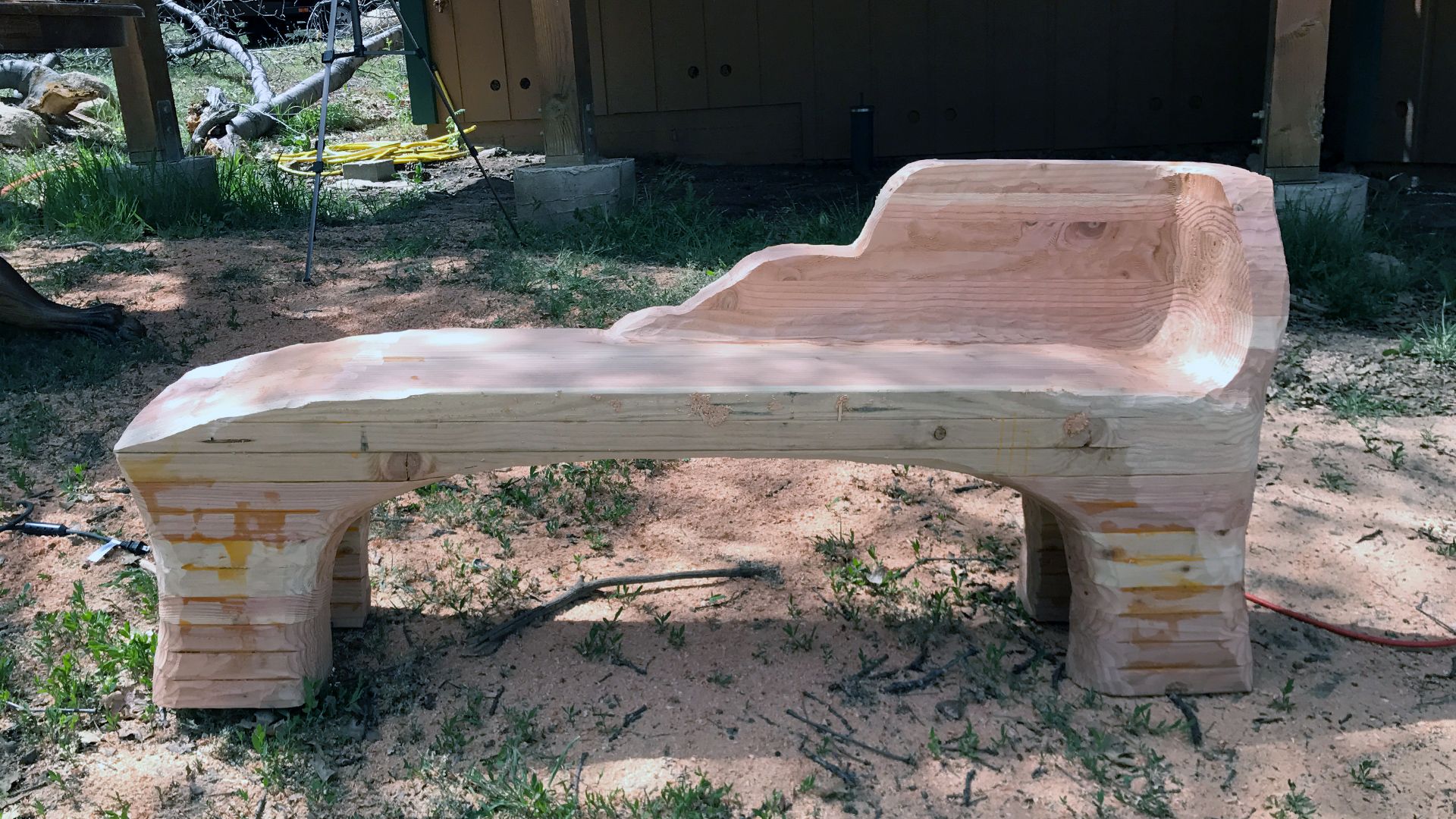 Power-Carved Lounge Bench : 14 Steps (with Pictures) - Instructables