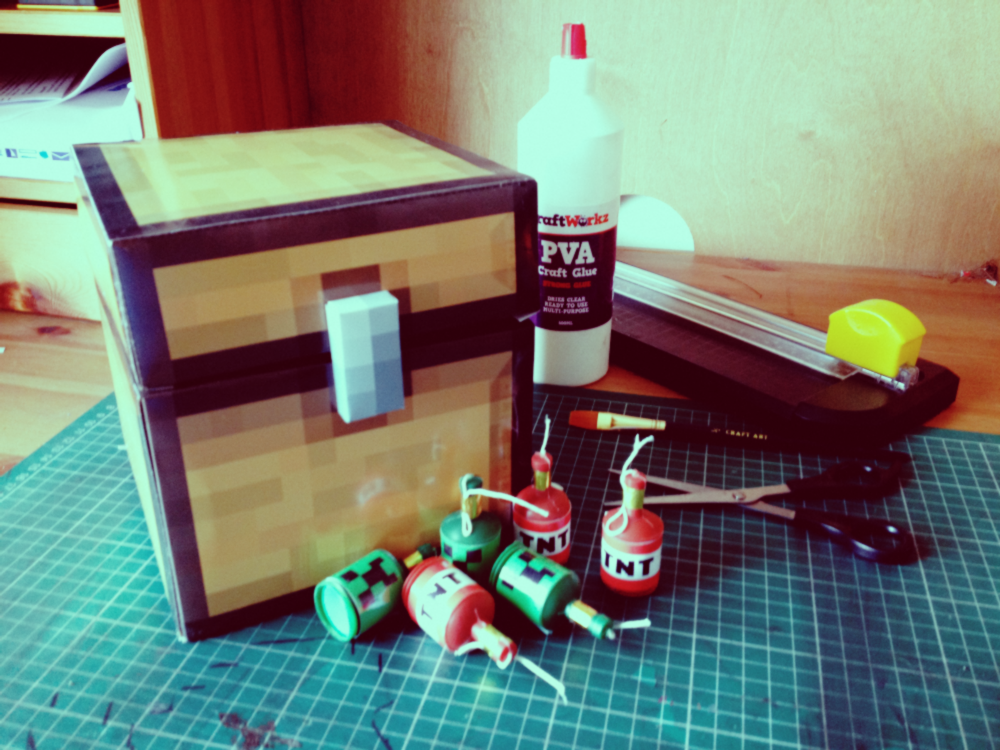 Minecraft Chest Papercraft