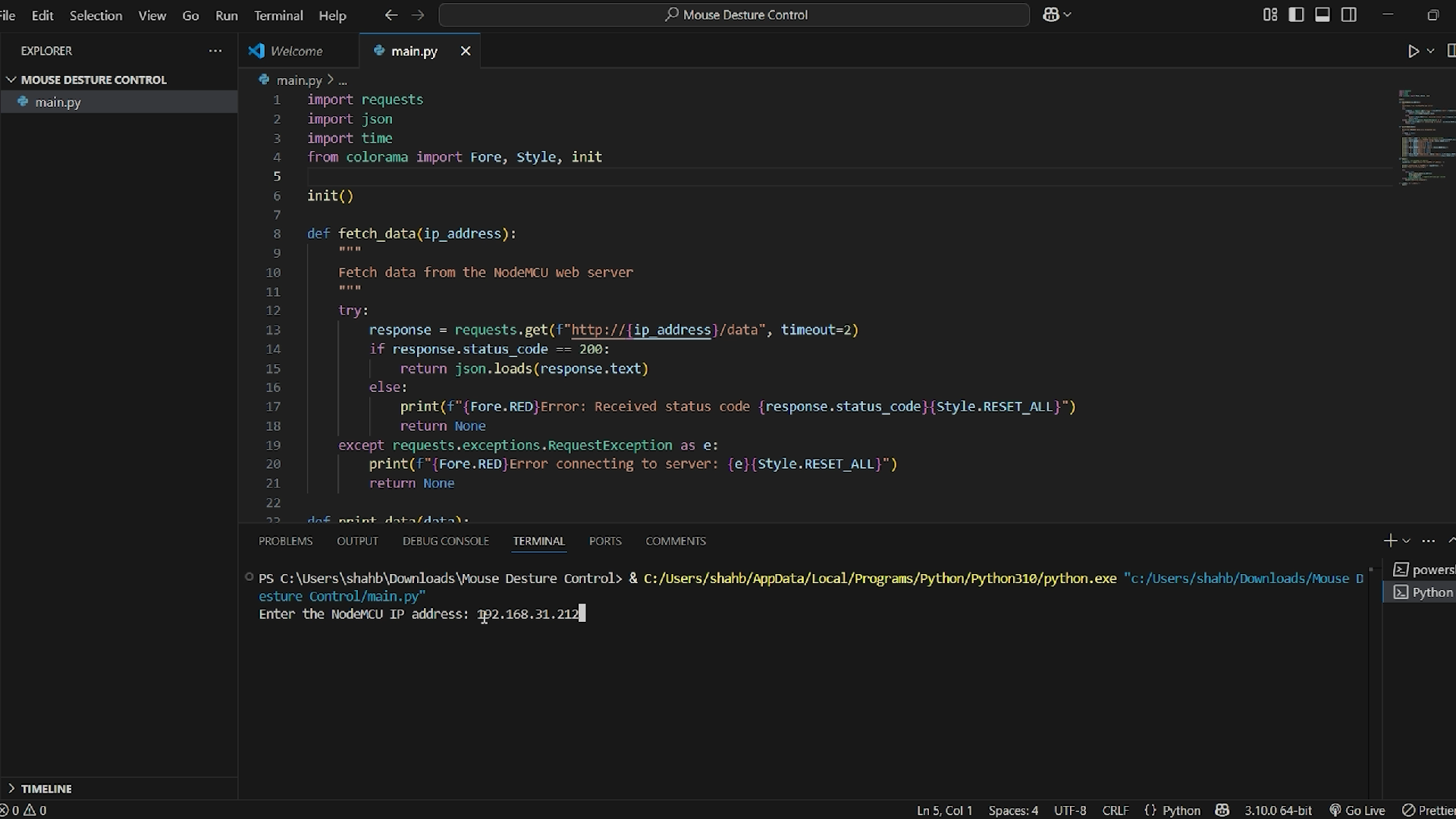 Gesture Control Mouse : 8 Steps (with Pictures) - Instructables