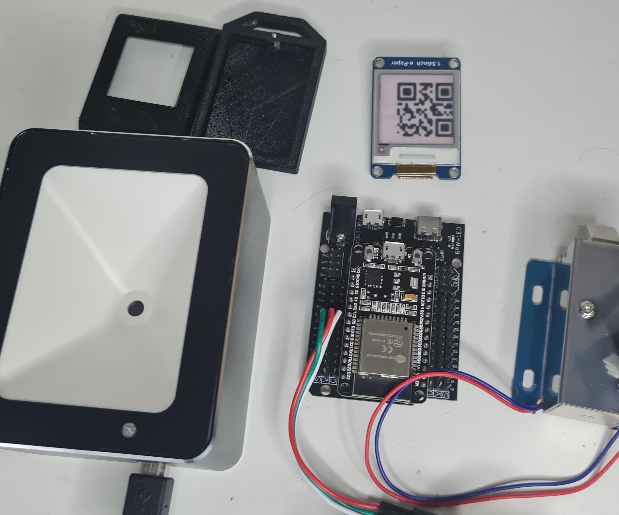 Door Access Control Witch E-paper QR-code Reader - Instructables