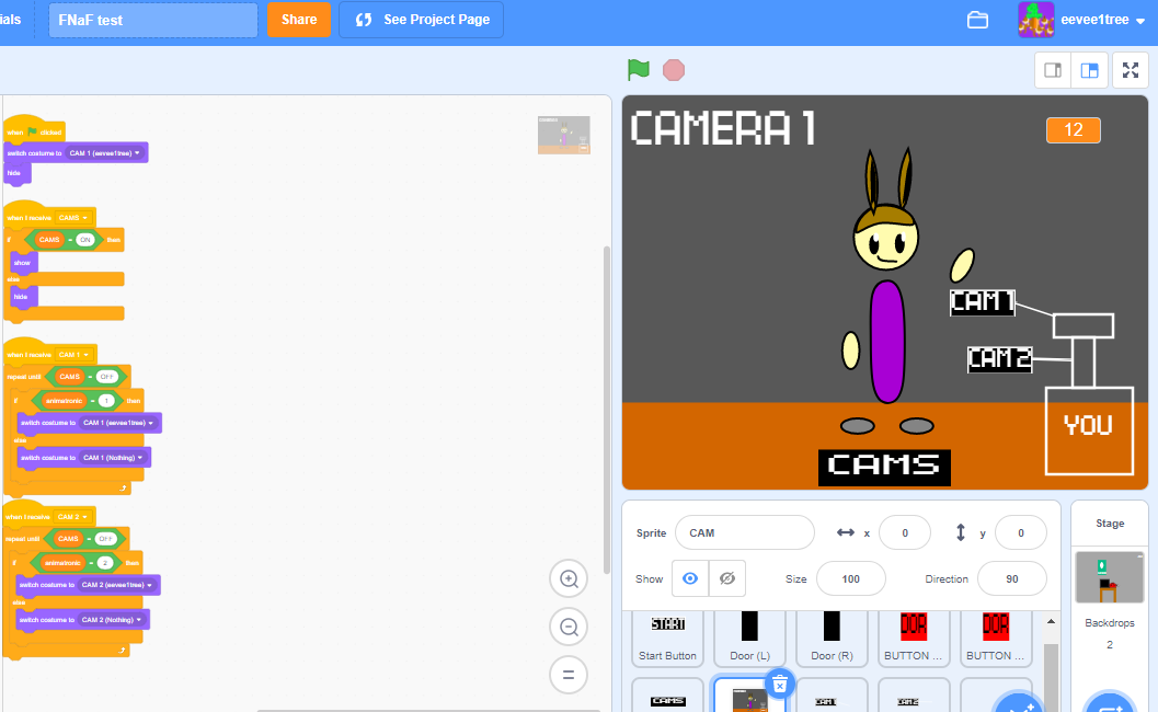 Making Scratch Games (FNaF) : 4 Steps - Instructables