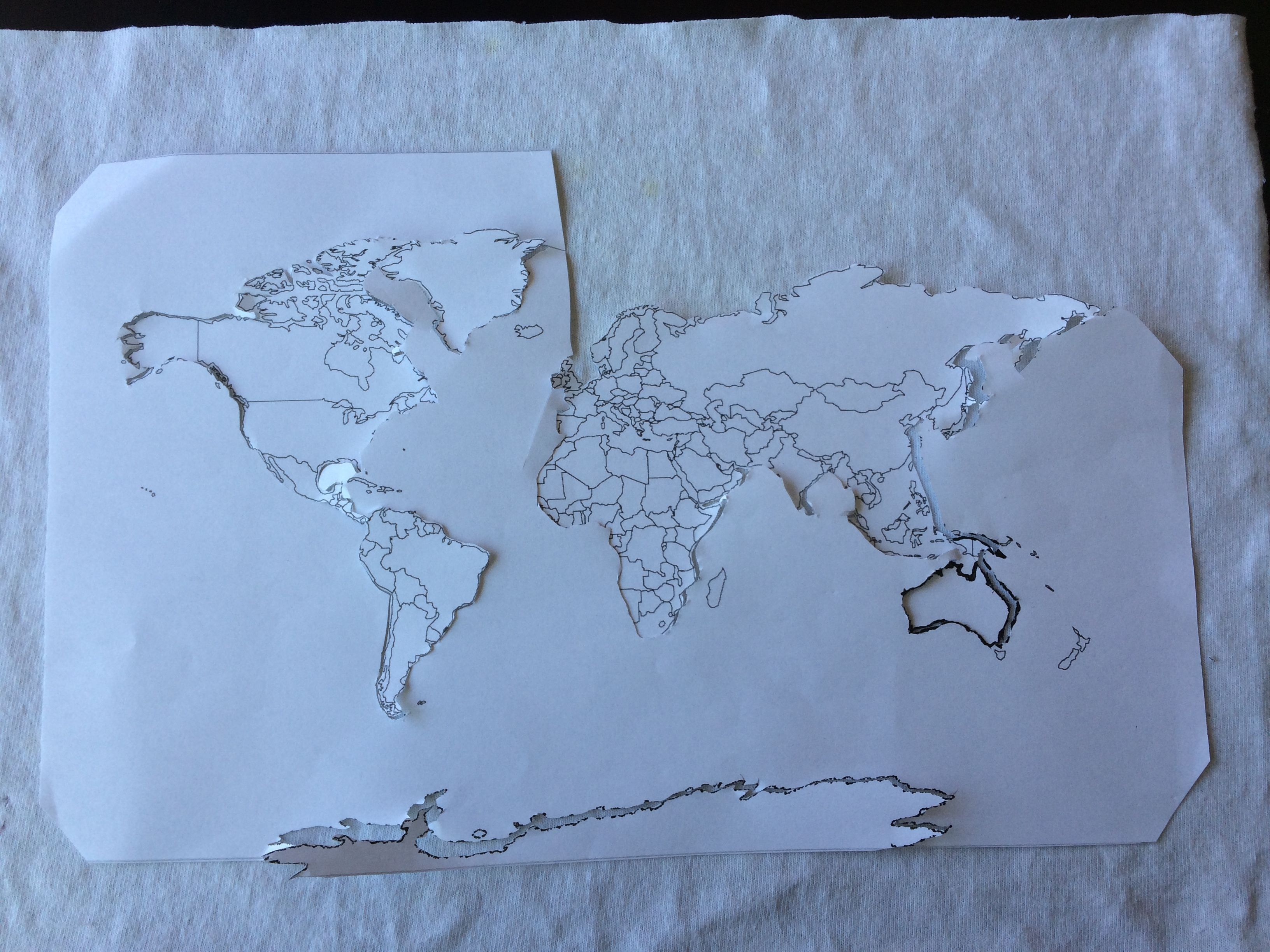 Hand Embroidered World Map : 17 Steps (with Pictures) - Instructables