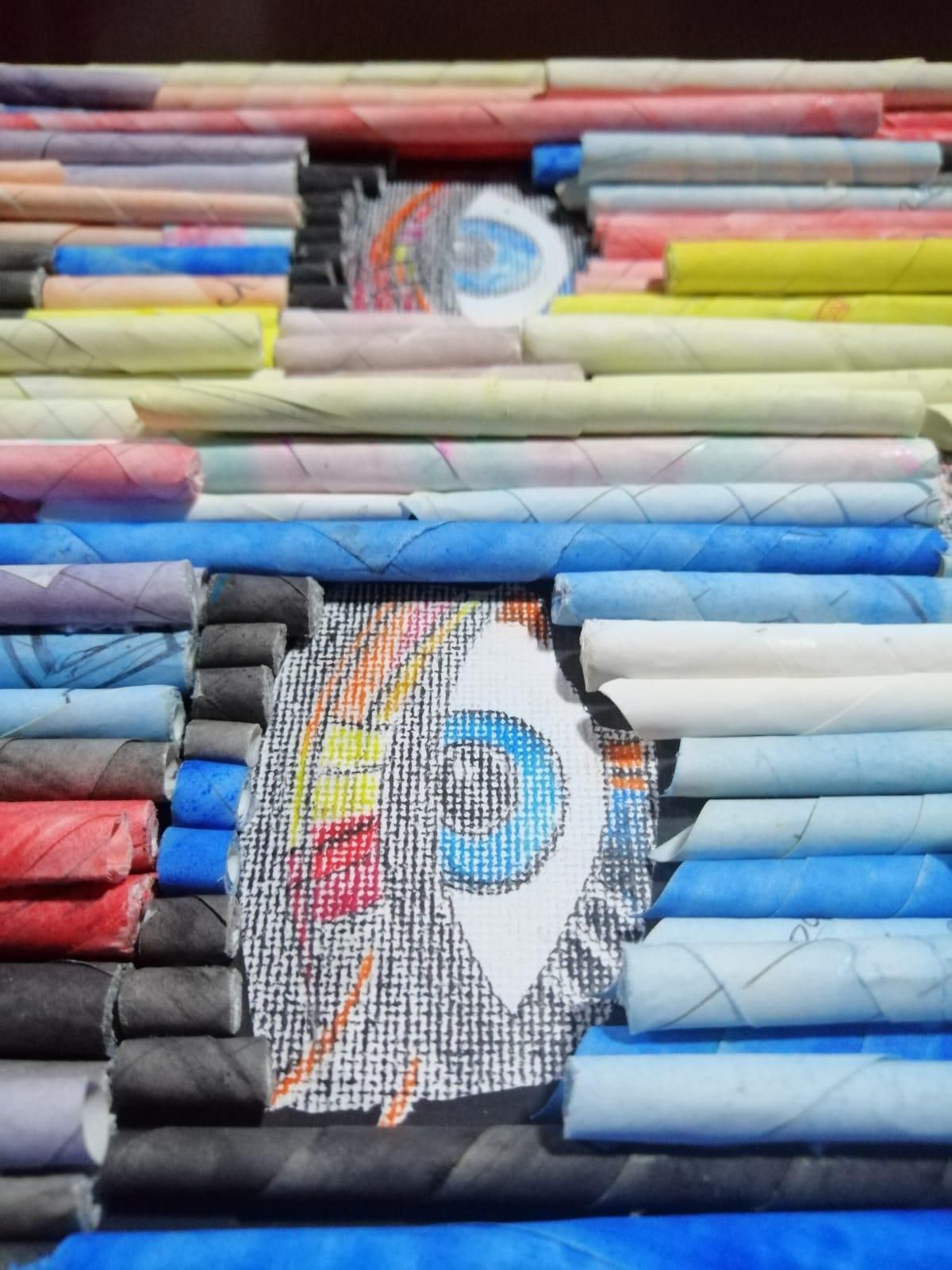 Face With Recycled Paper Cylinders : 7 Steps (with Pictures ...