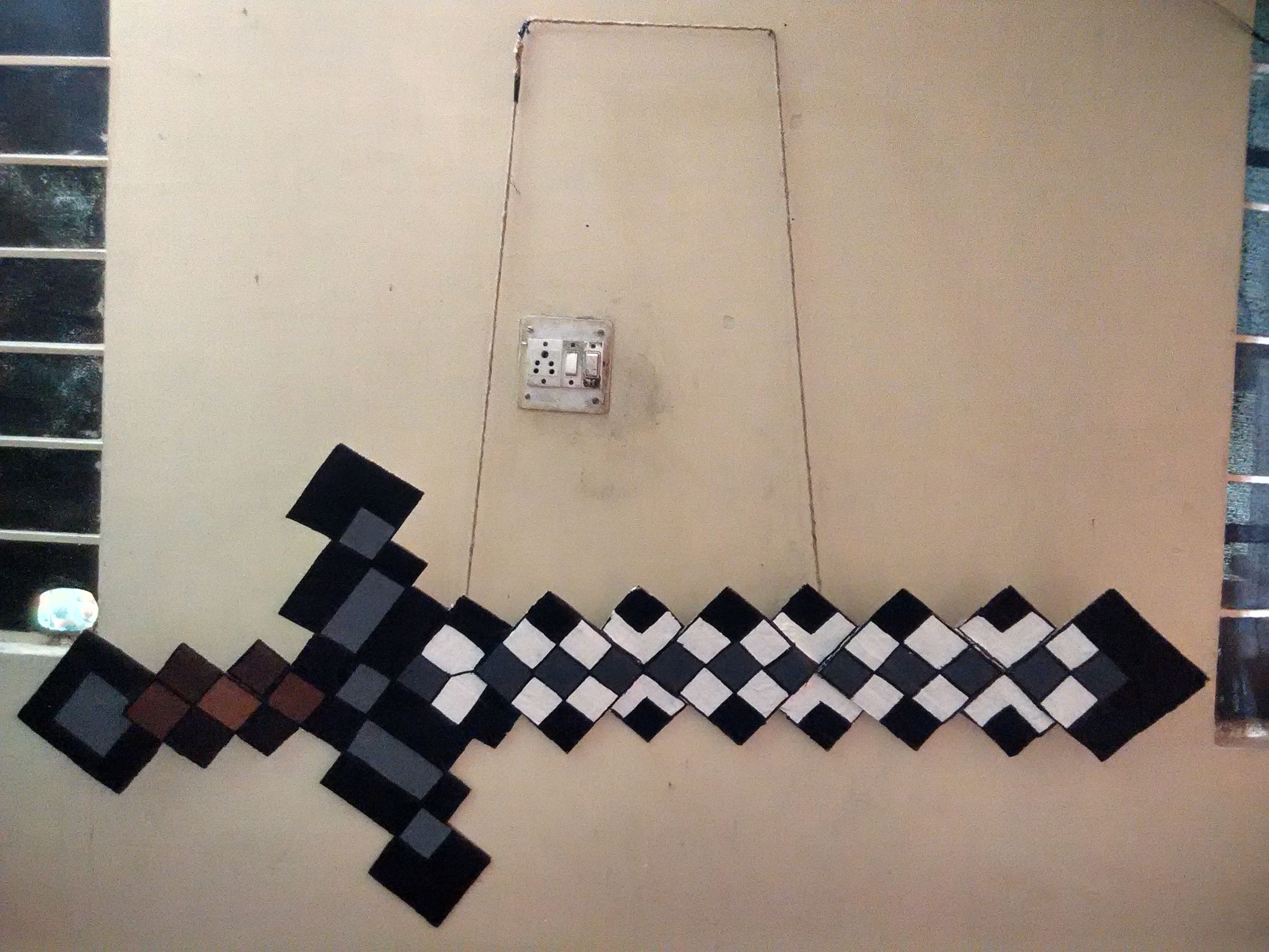 LIFE SIZE MINECRAFT SWORD WALL PIECE. : 10 Steps (with Pictures ...