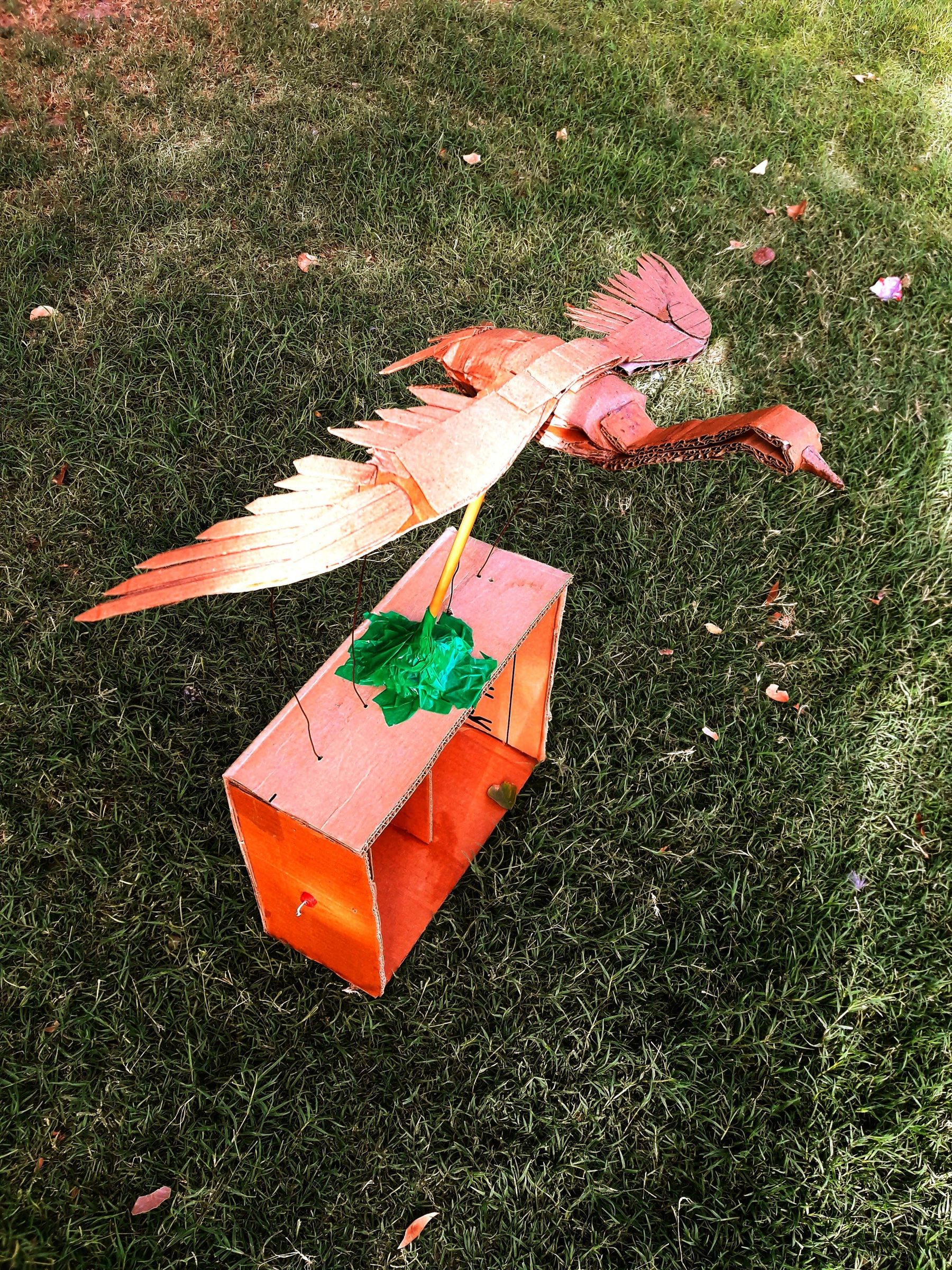 Mechanical Cardboard Bird : 9 Steps (with Pictures) - Instructables