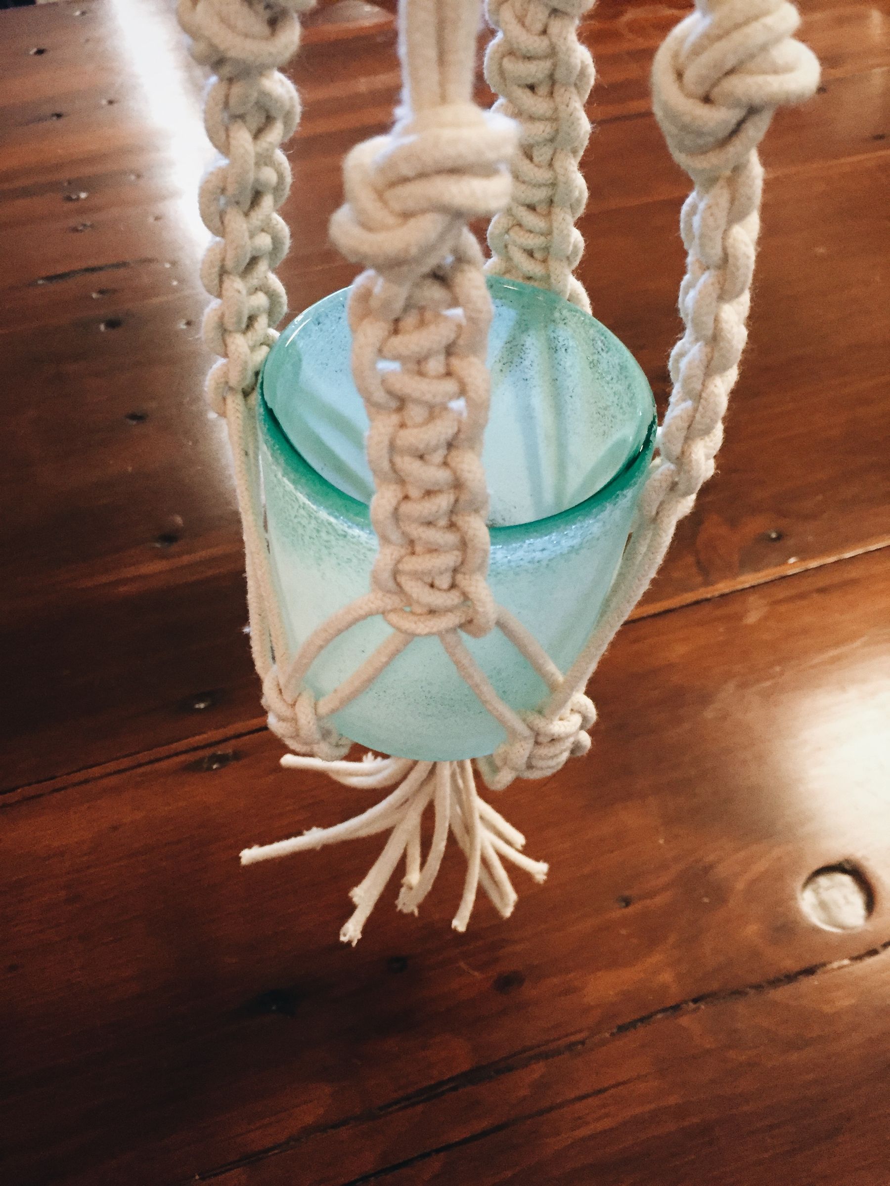 Macrame Candle Hanger : 8 Steps (with Pictures) - Instructables