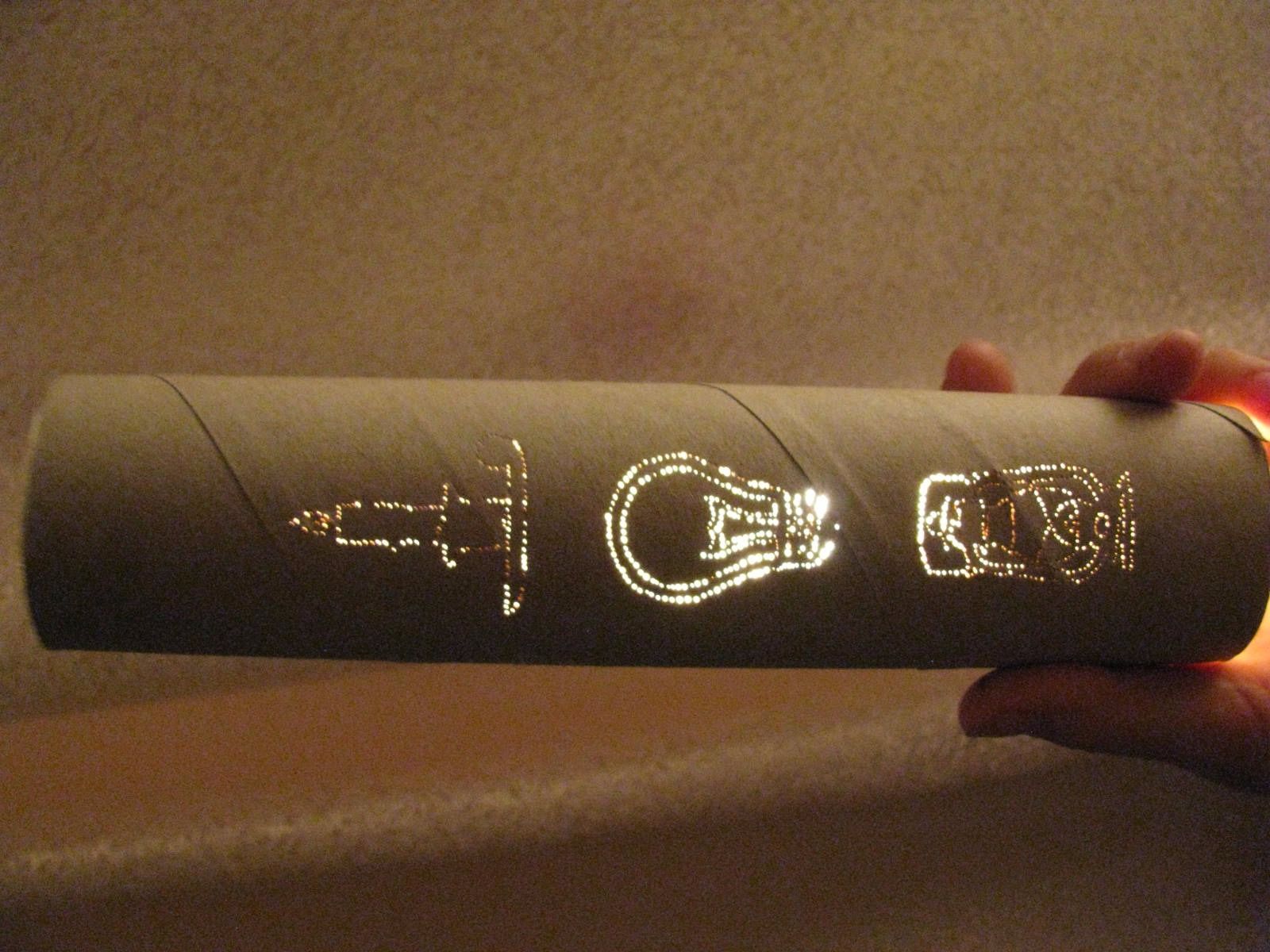 Cool Carboard Lamp Made From a Kitchen Paper Roll : 4 Steps - Instructables