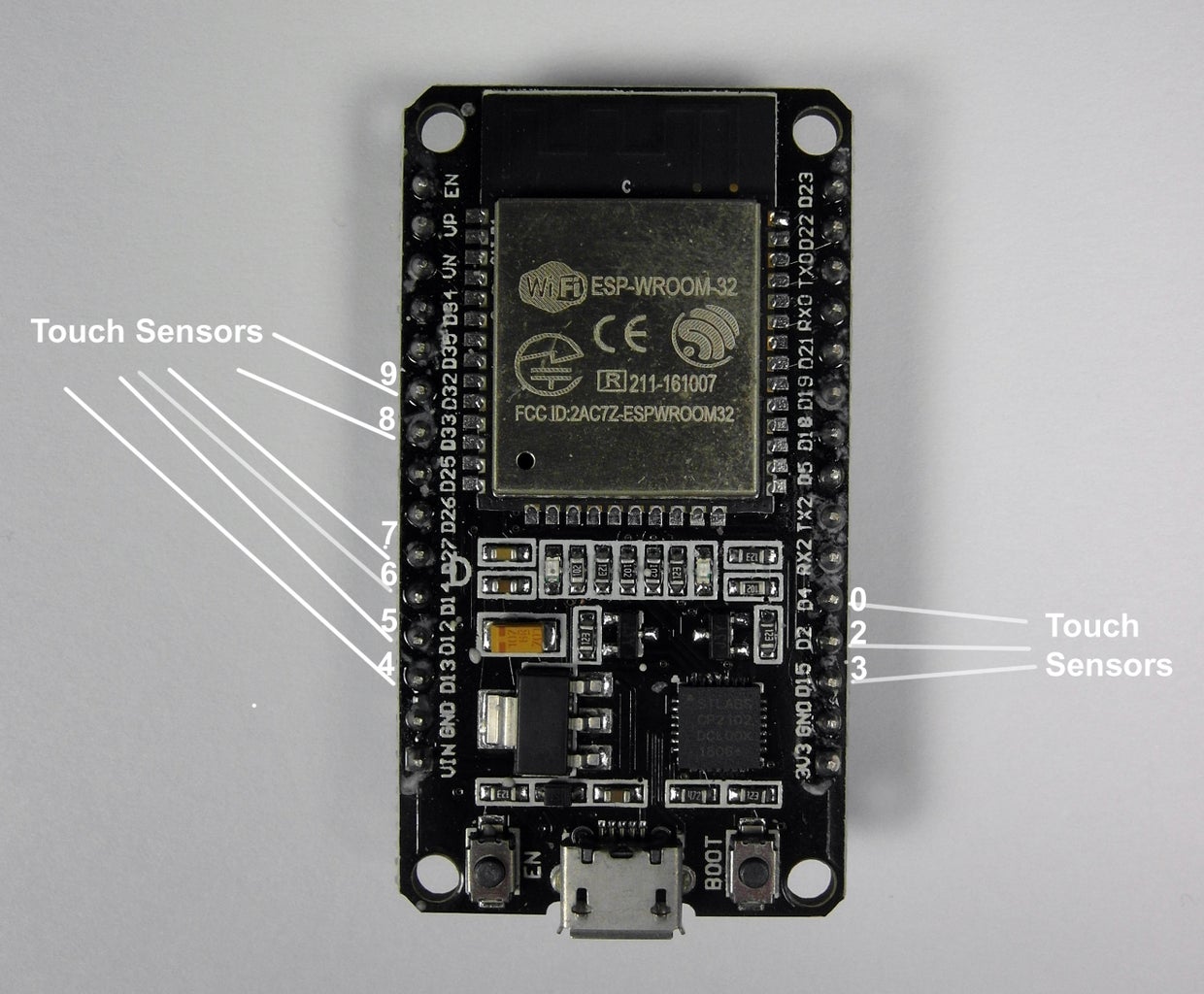 Esp32 Touch Hall I2c Pwm Adc And Dac 7 Steps With Pictures