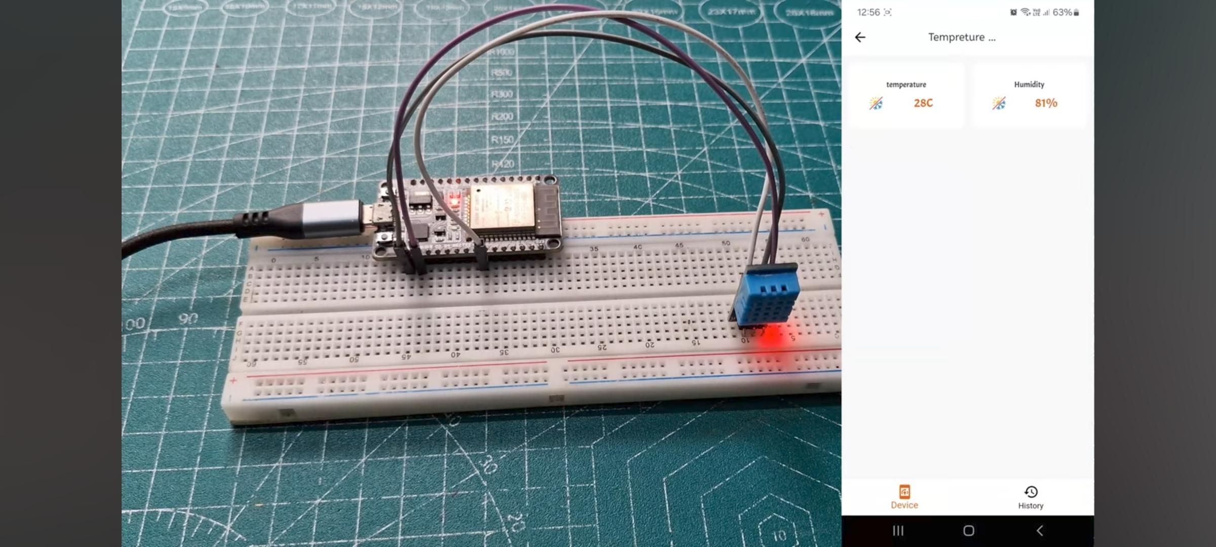 Configuring Temperature and Humidity Sensors (DHT) With KME Smart: Step ...