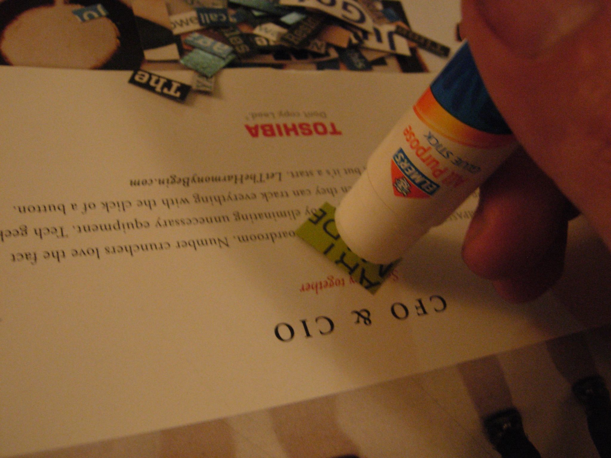 Ransom Note Magnetic Fridge Poetry : 3 Steps - Instructables