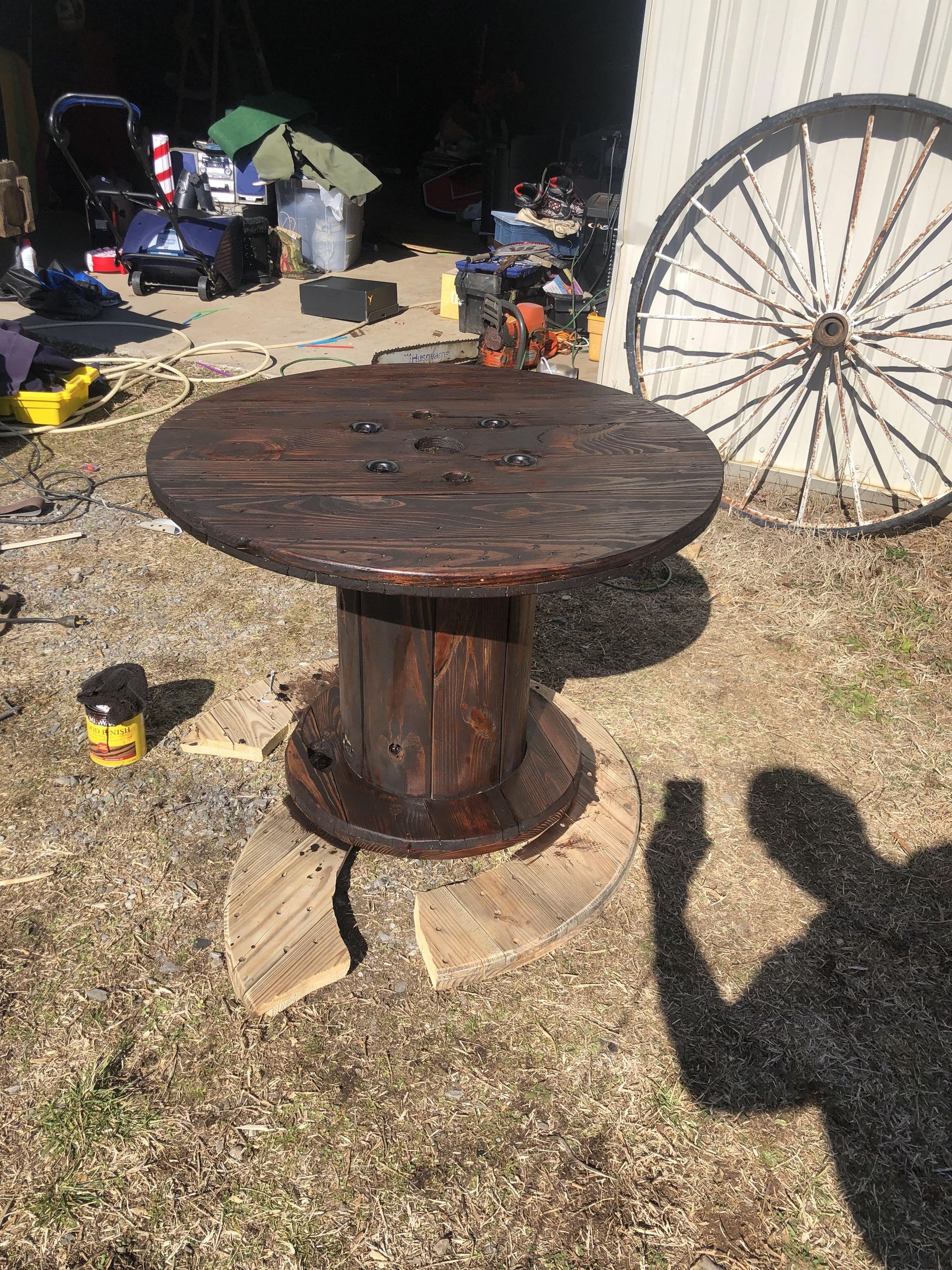 Wire Spool Coffee Table : 4 Steps (with Pictures) - Instructables