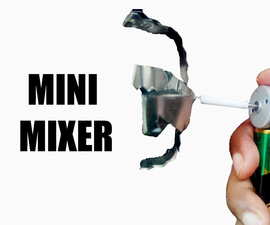 HOW TO MAKE MINI MIXER | ELECTRIC MIXER | EASY WAY : 9 Steps (with ...