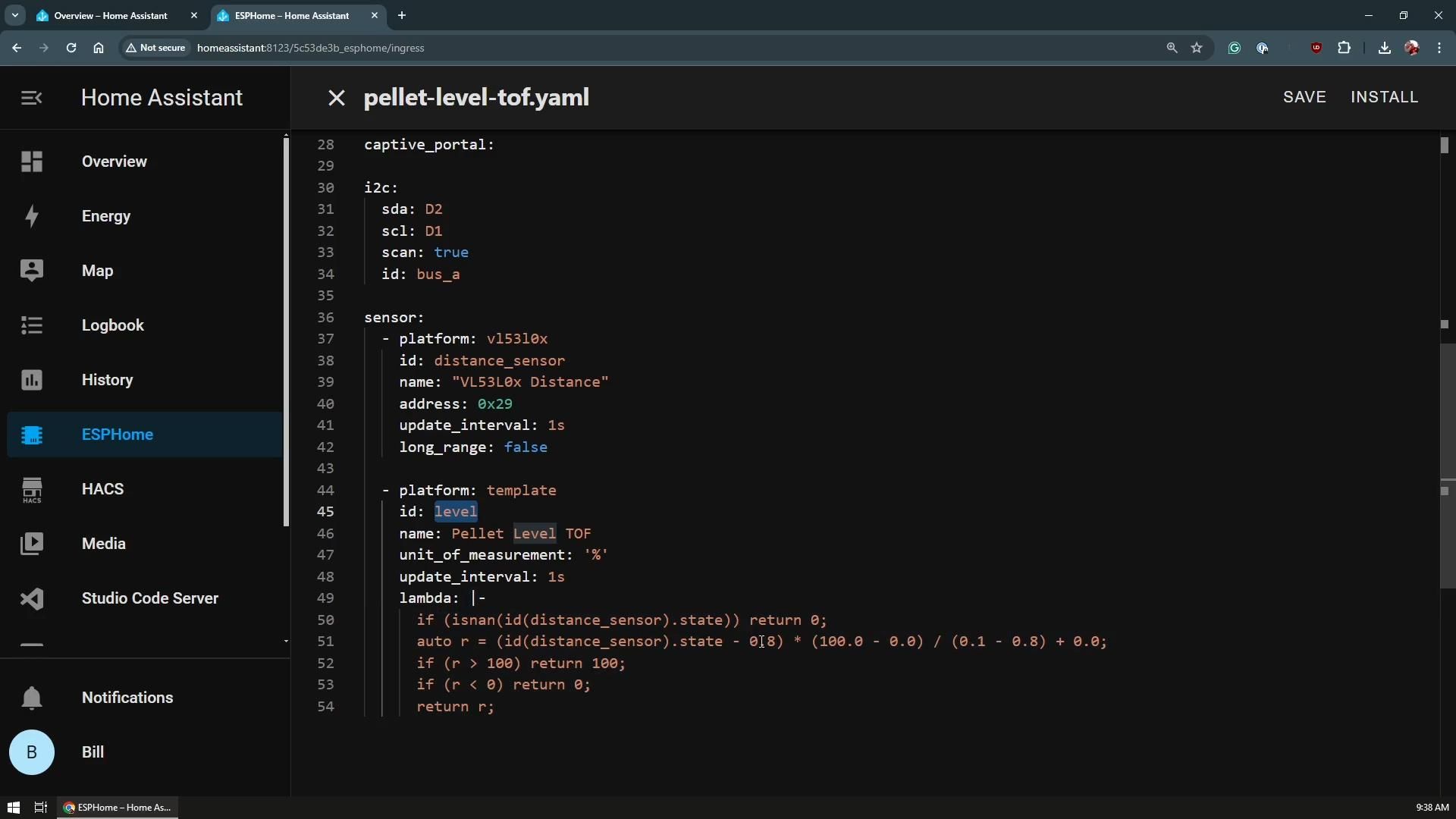 Laser-Based Pallet Level Monitor With VL53L0X Time of Flight Sensor and ...