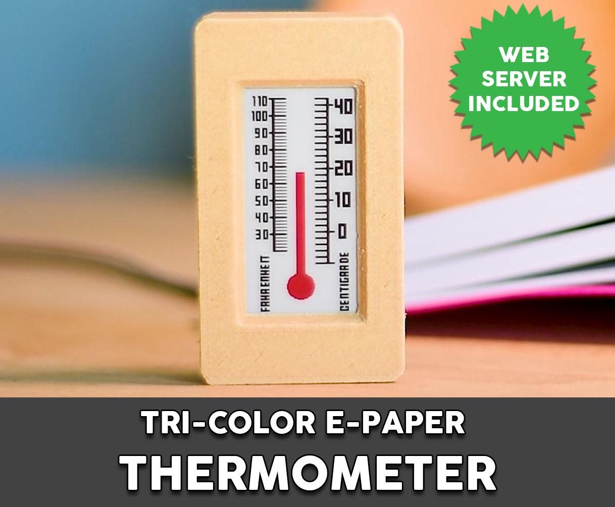 ESP32 E-Paper Thermometer With Web Dashboard | DIY Smart Home : 8 Steps ...