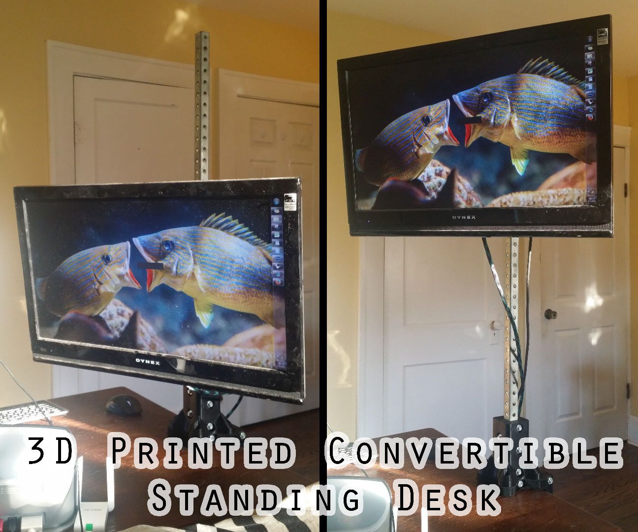3D Printed Adjustable Standing Desk for Under $50 : 6 Steps (with ...