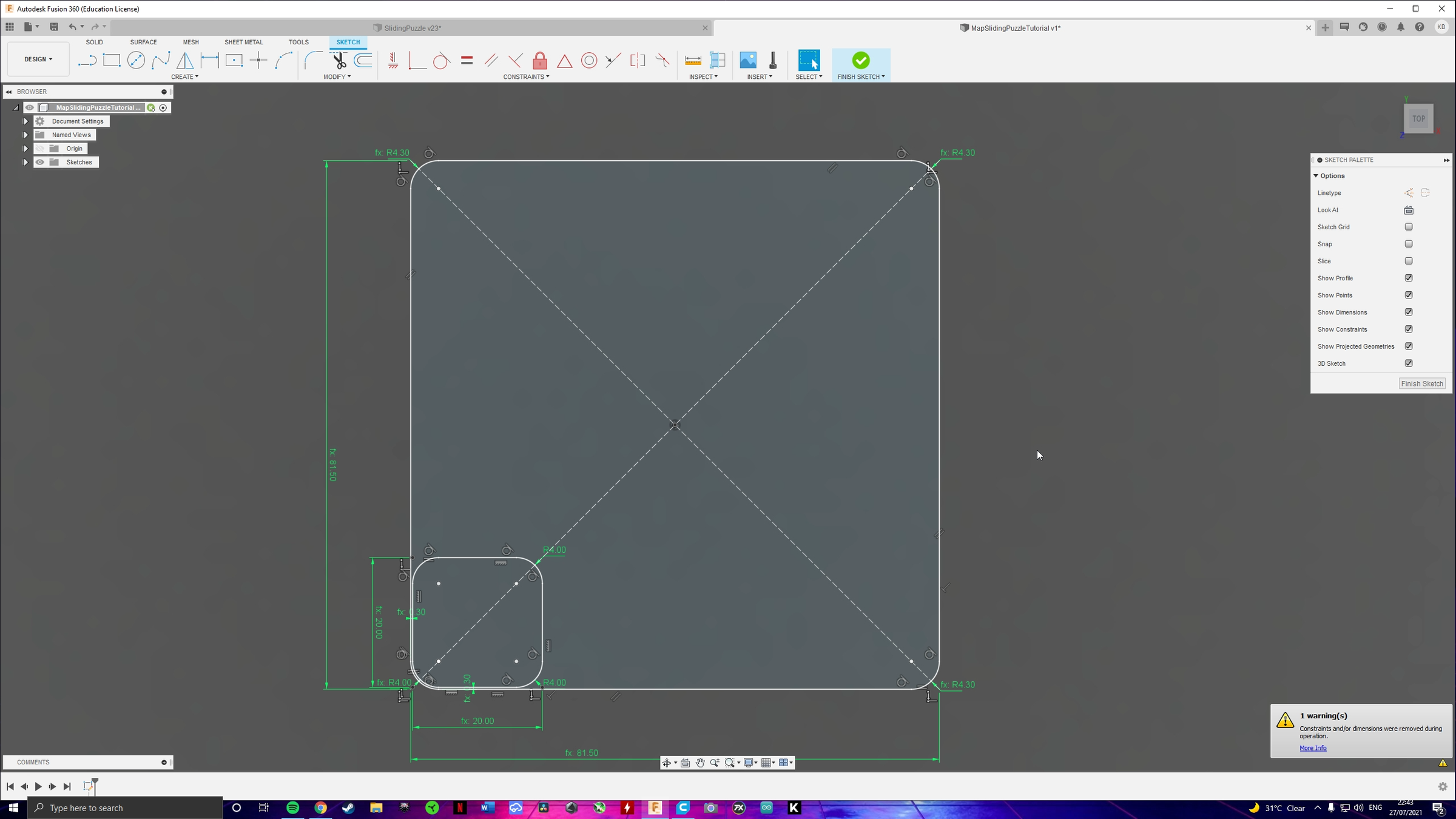 Map Sliding Puzzle 3D Printed - Fusion 360 : 28 Steps (with Pictures ...