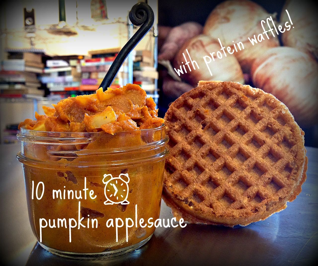 10 Minute Pumpkin Applesauce With Protein Waffles : 5 Steps (with ...