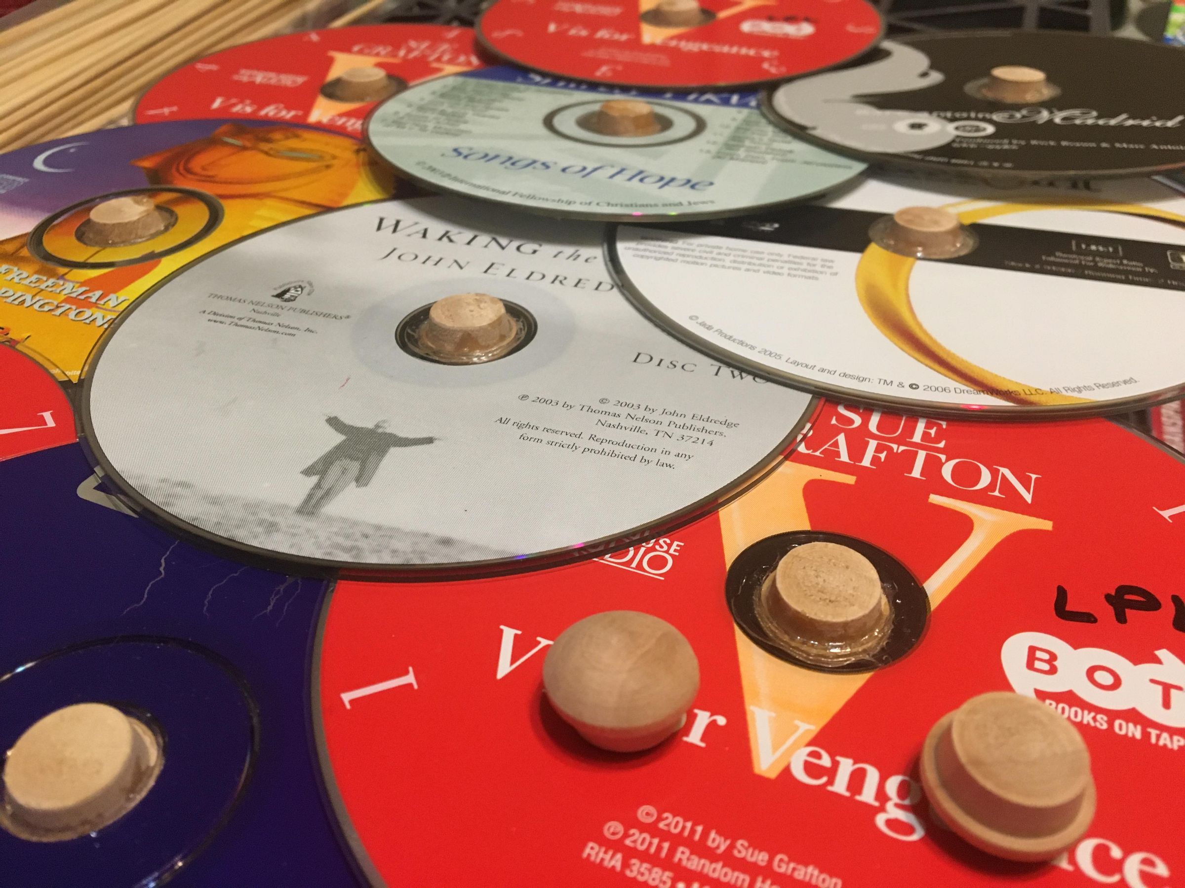 Simple 5 Minute Spin Top From a CD, a Marble or a Wood Button Plug and ...