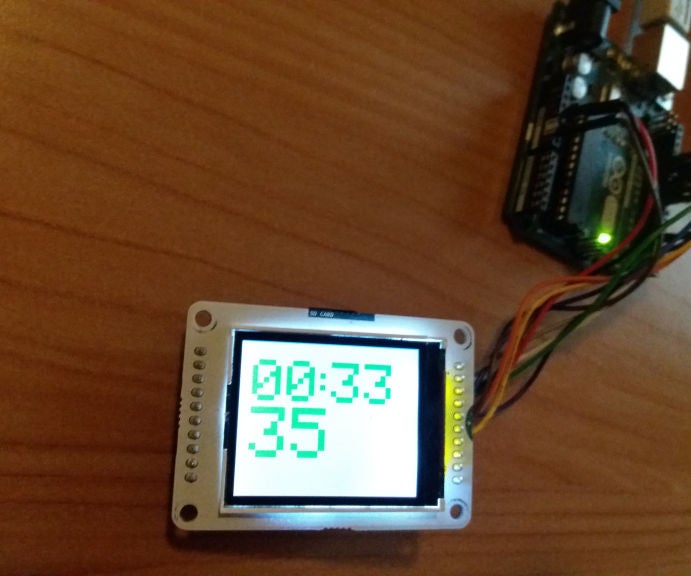 Displaying Time on a LCD TFT Screen With Arduino UNO : 4 Steps ... Displaying Time on a LCD TFT Screen With Arduino UNO : 4 Steps ...