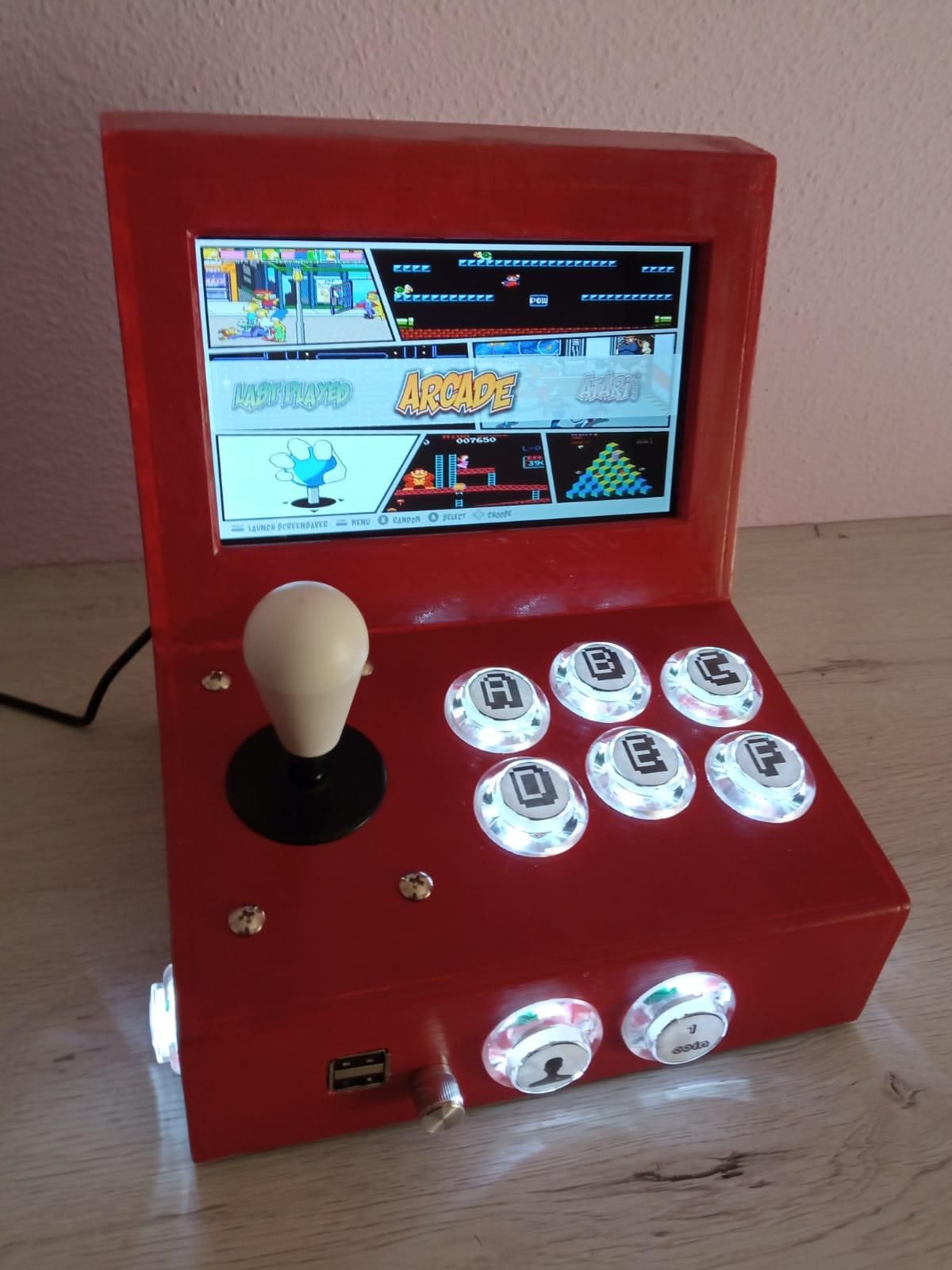 Mini Arcade Bartop Raspberry Pi Pantalla 7" : 23 Steps (with Pictures) - Instructables