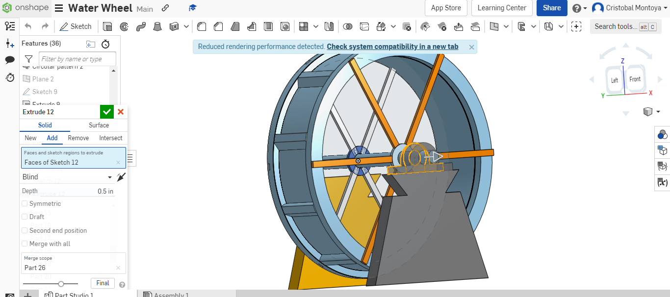 How to Make Water Wheel on Onshape : 15 Steps - Instructables