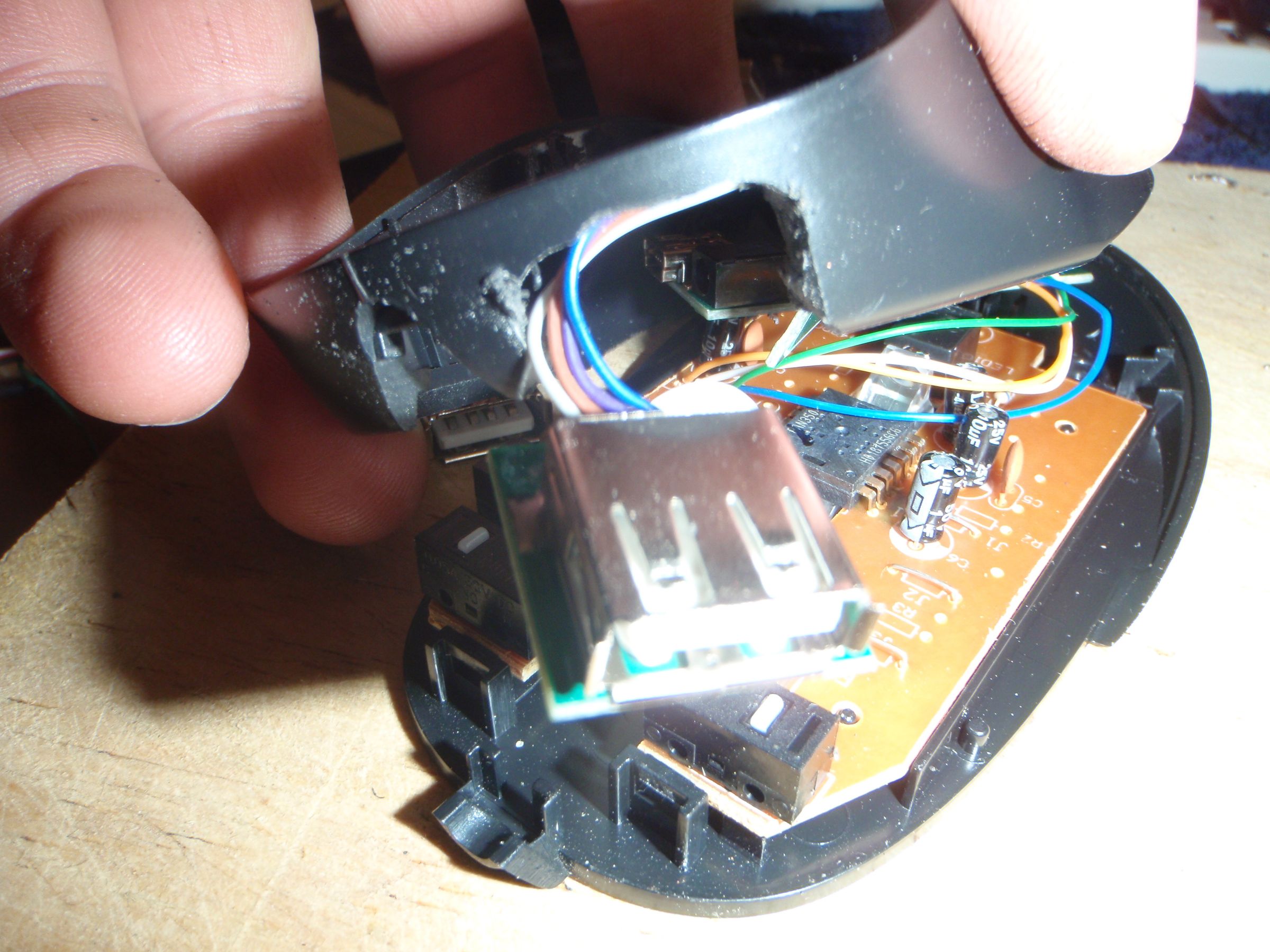 Mouse With USB Port (optional Internal Drive) : 6 Steps (with Pictures ...