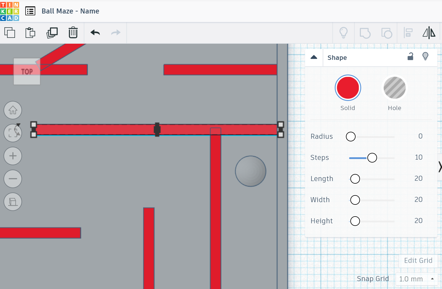 Moving Ball Maze - Tinkercad Student Project : 13 Steps (with Pictures ...