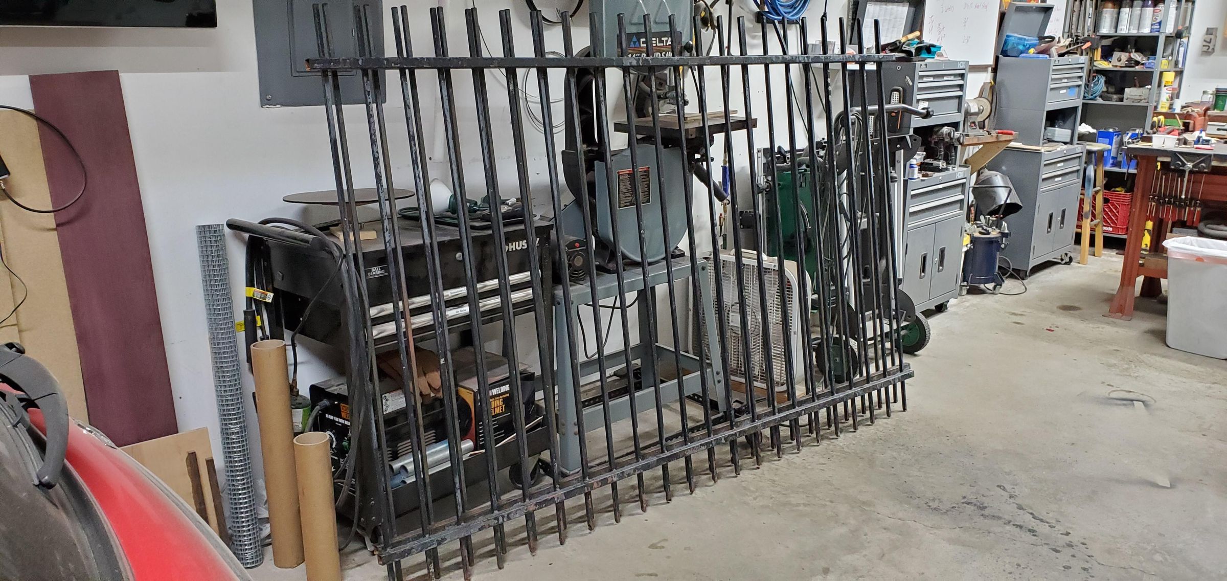 Skeleton in a Hanging Cage From Scrap Metal - Yard Decoration : 11 ...