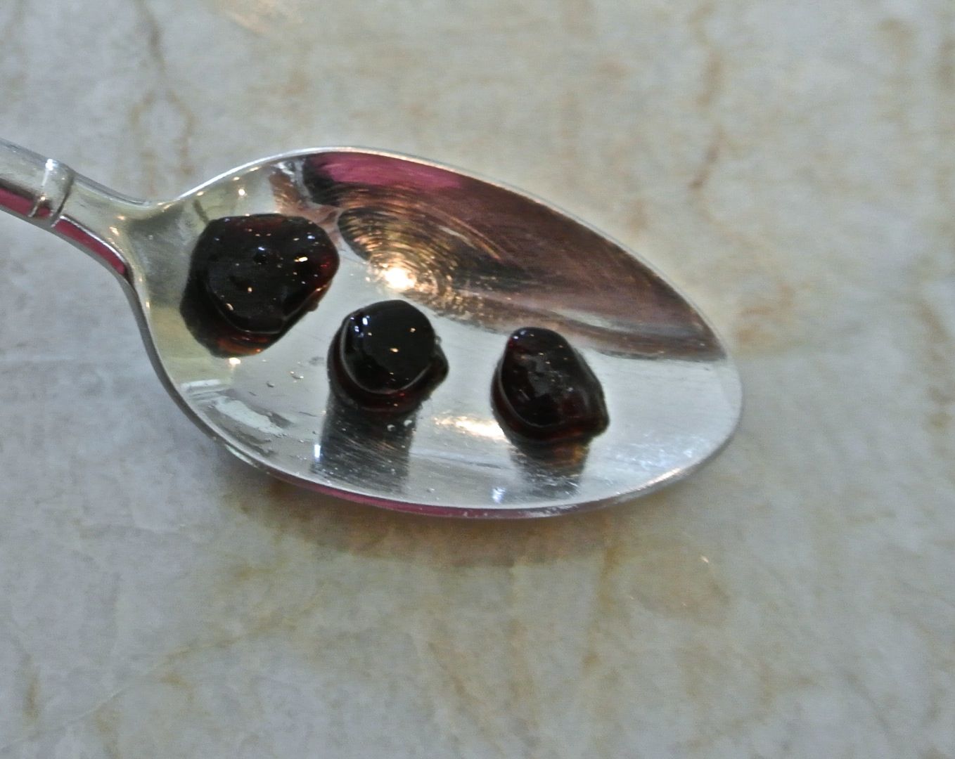 Balsamic Pearls (molecular Gastronomy) on Olive Oil Panna Cotta With ...