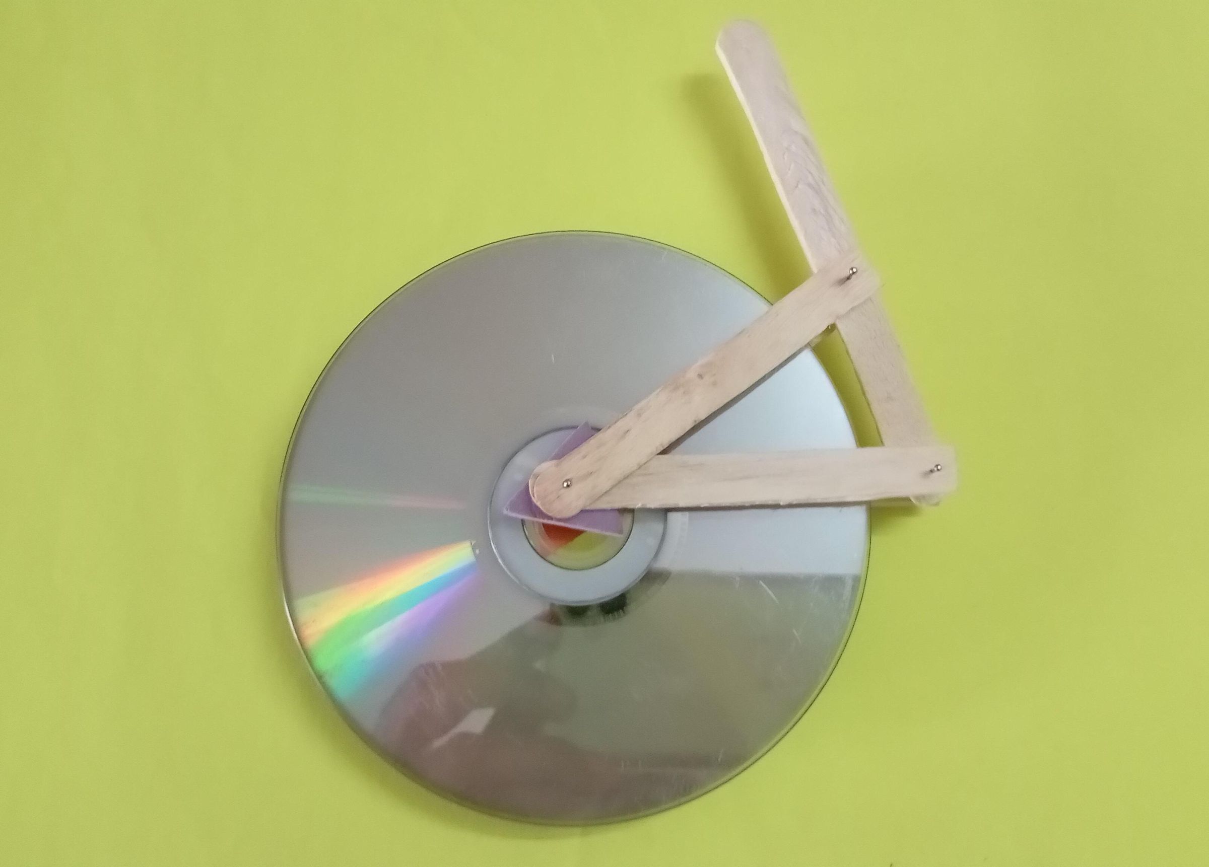 Unusual Use of CDs & Ice Cream Sticks in Making Cycle Working Model : 7 ...