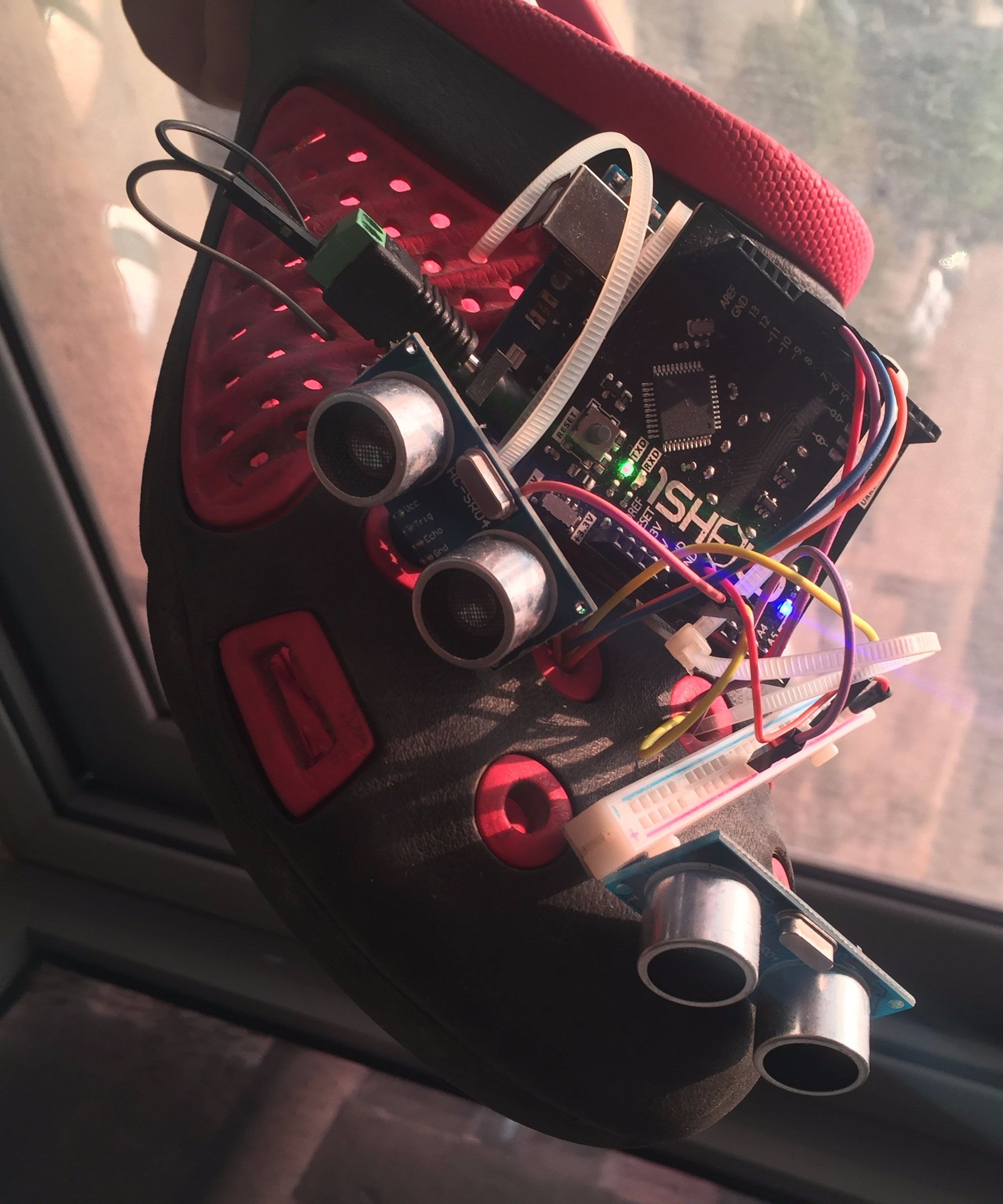 Smart Shoes Using Arduino Uno And 1shield 5 Steps With Pictures Instructables