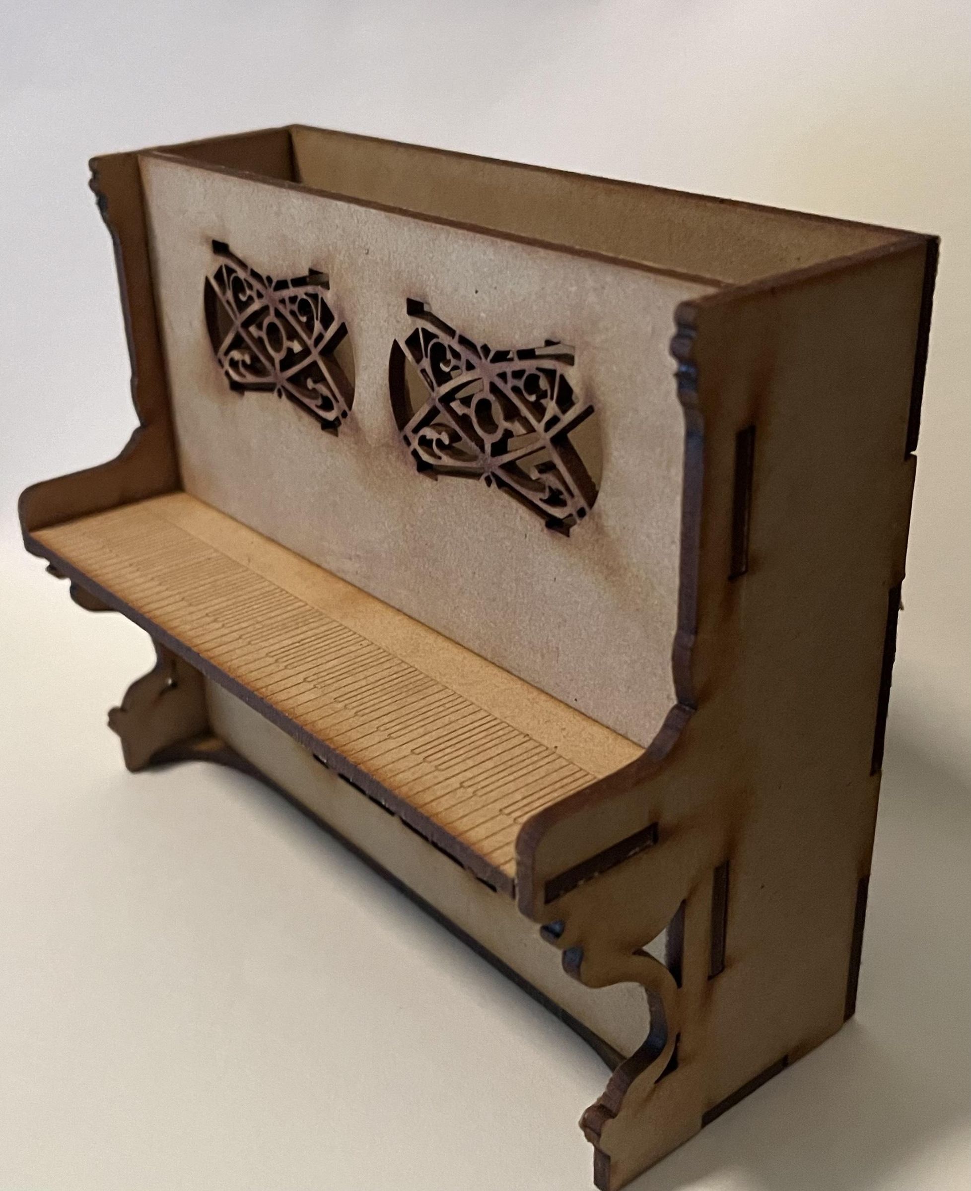 Acoustic Piano Music Box - Laser Cut (Customizable Gift) : 18 Steps ...