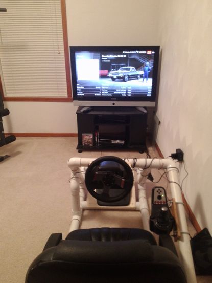 PVC Racing Simulator Pod : 5 Steps (with Pictures) - Instructables
