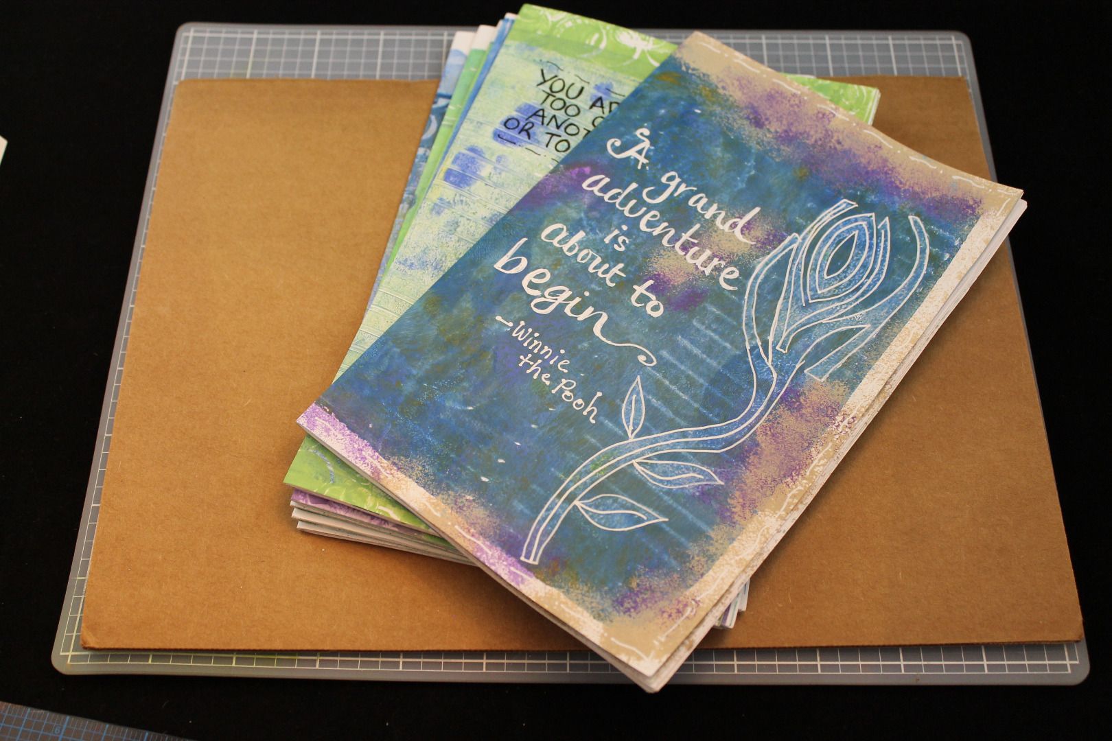 Handmade Memory Book With Mono-Printed Paper : 8 Steps (with Pictures ...